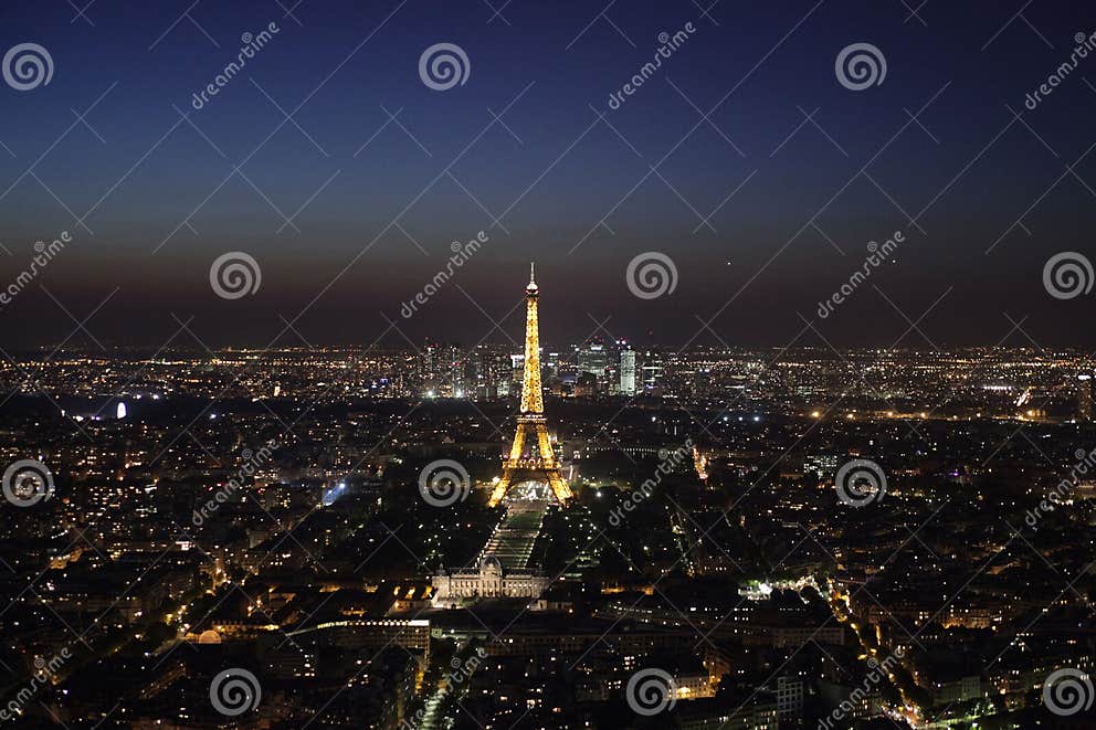 Paris by night editorial photography. Image of dark, landmark - 16351712