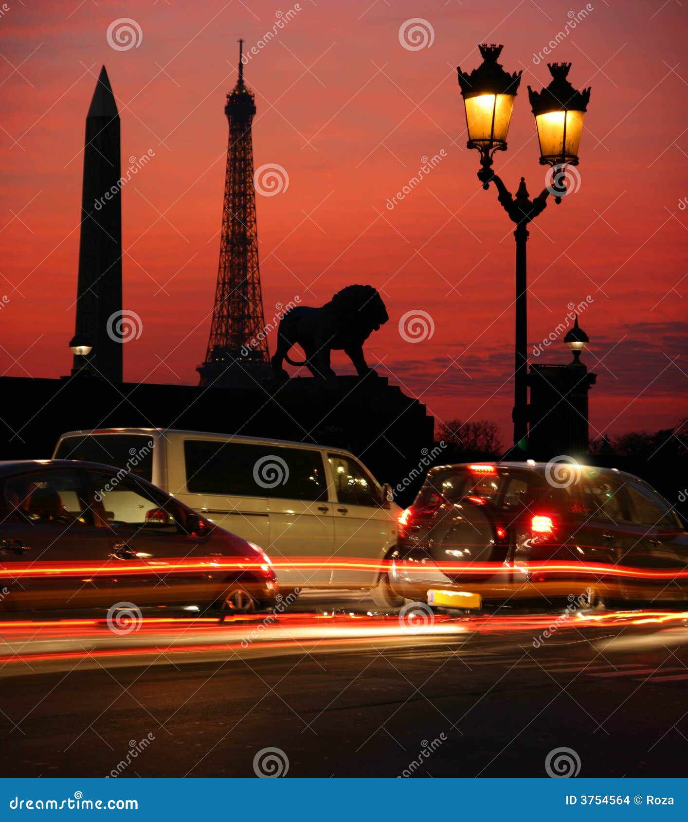 Paris at night stock photo. Image of famous, architecture - 3754564