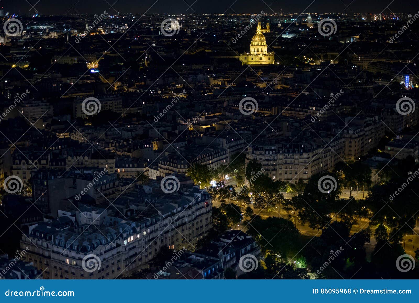 Paris at Night 1 stock photo. Image of europe, paris - 86095968