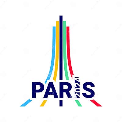 Paris 2024 Olympics. Logo for the Olympics. Vector Illustration ...