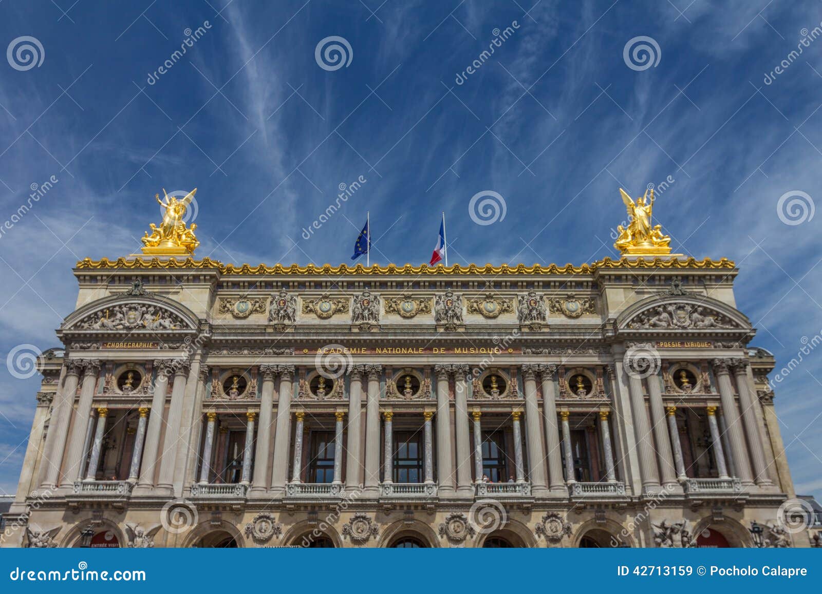 Paris Opera Building stock image. Image of garnier, architechture ...