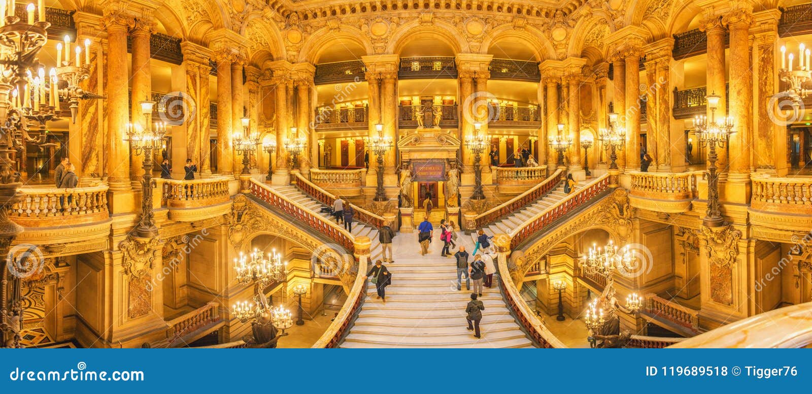 Paris Opera - France editorial stock photo. Image of decoration - 119689518