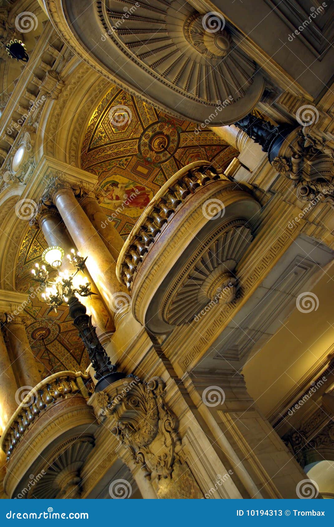 Paris opera hall interior stock image. Image of classical - 10194313
