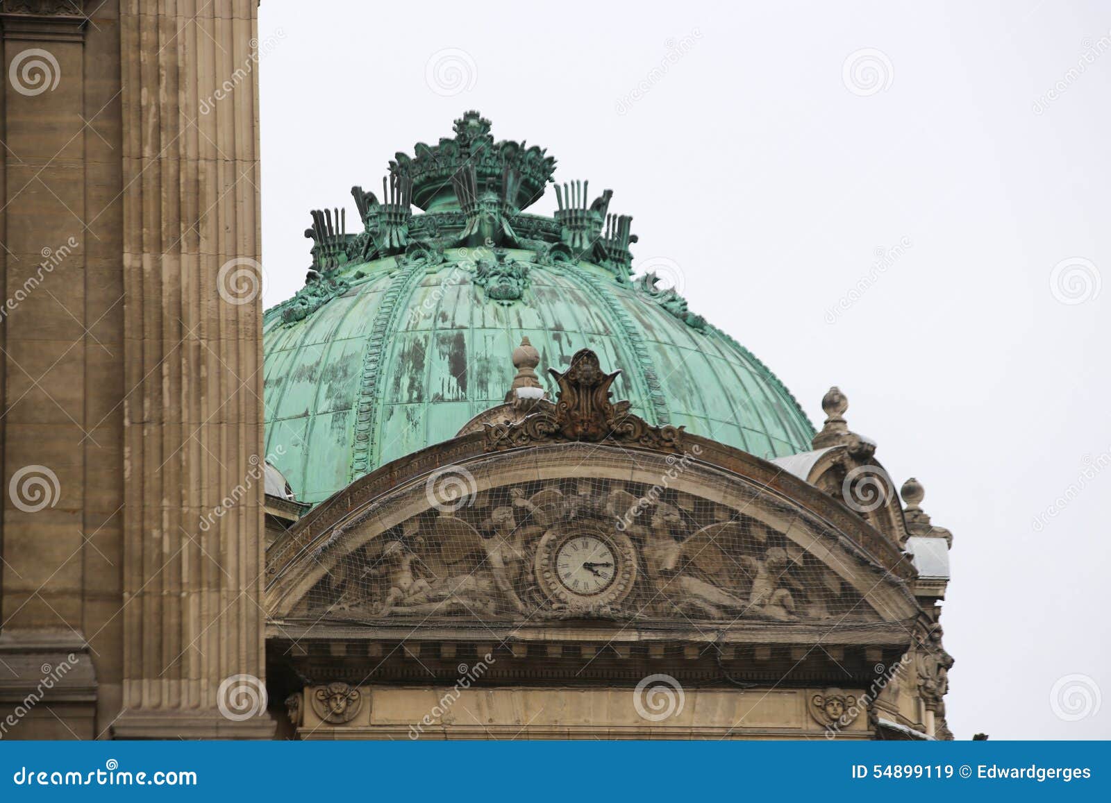 Paris Opera House Dome stock image. Image of monument - 54899119