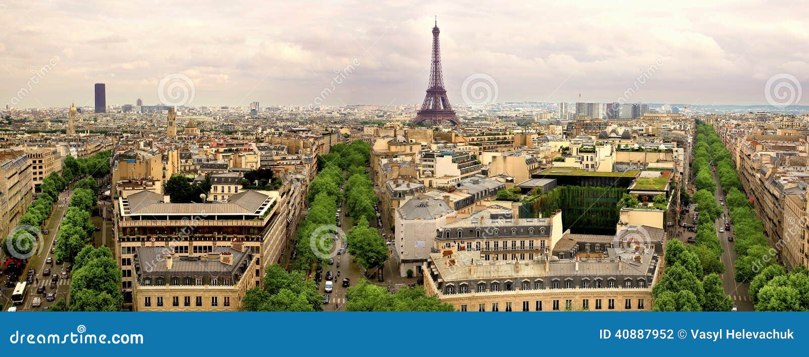 Paris panoramic stock photo. Image of international, blue - 40887952