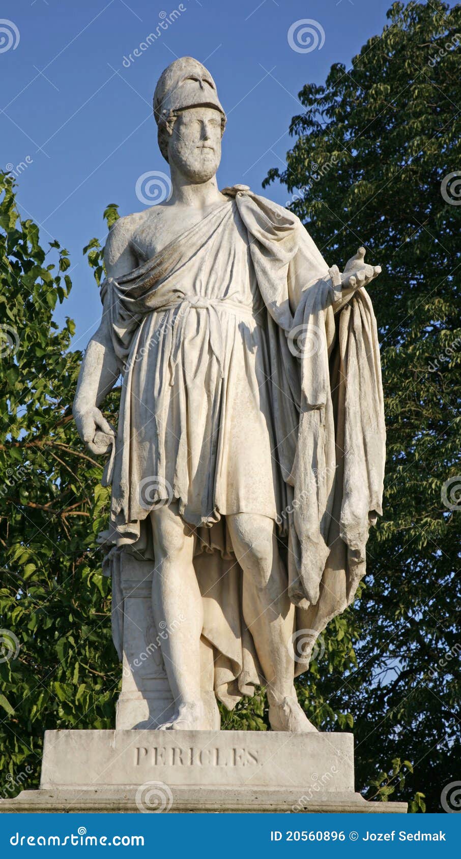 Paris - Pericles statue stock photo. Image of tuileries - 20560896
