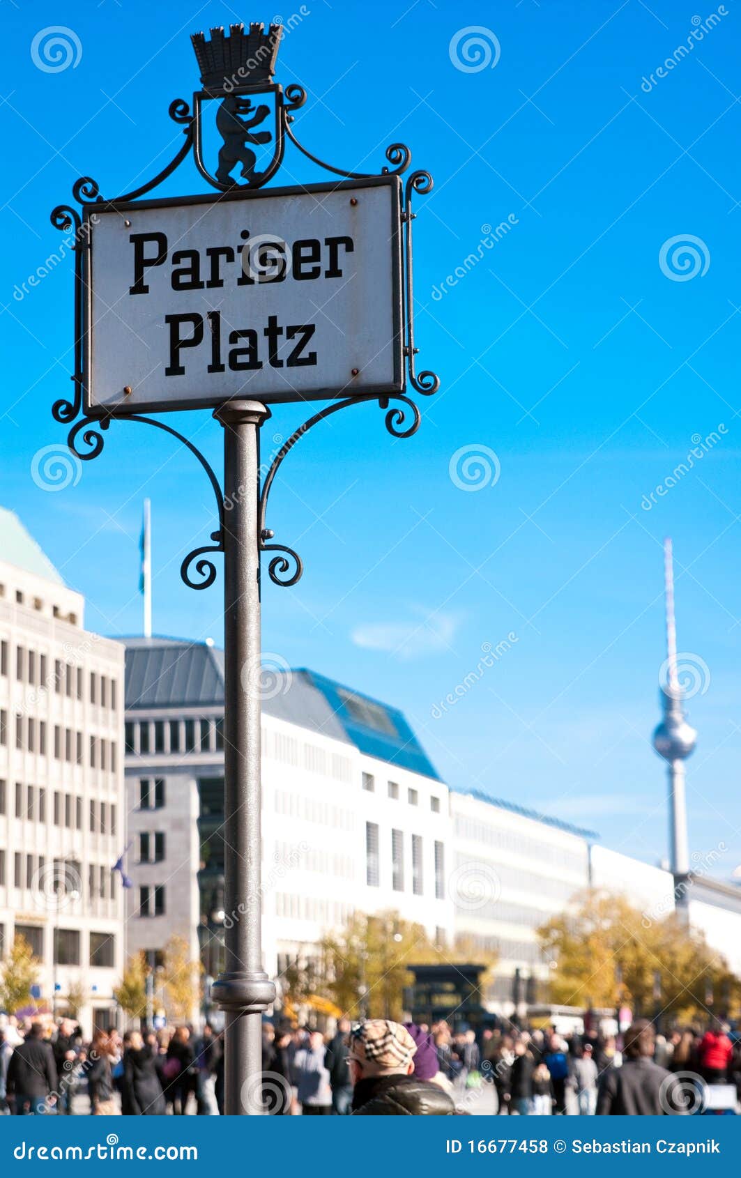 Pariser Platz Sign Stock Photo | CartoonDealer.com #9614496