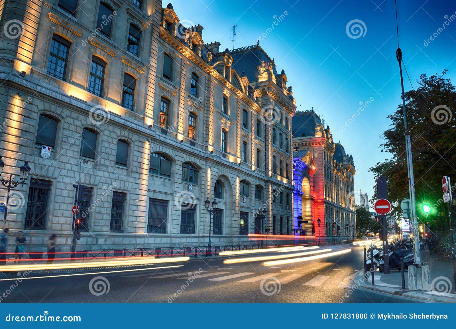 Paris Police Headquarters editorial image. Image of long - 127831800