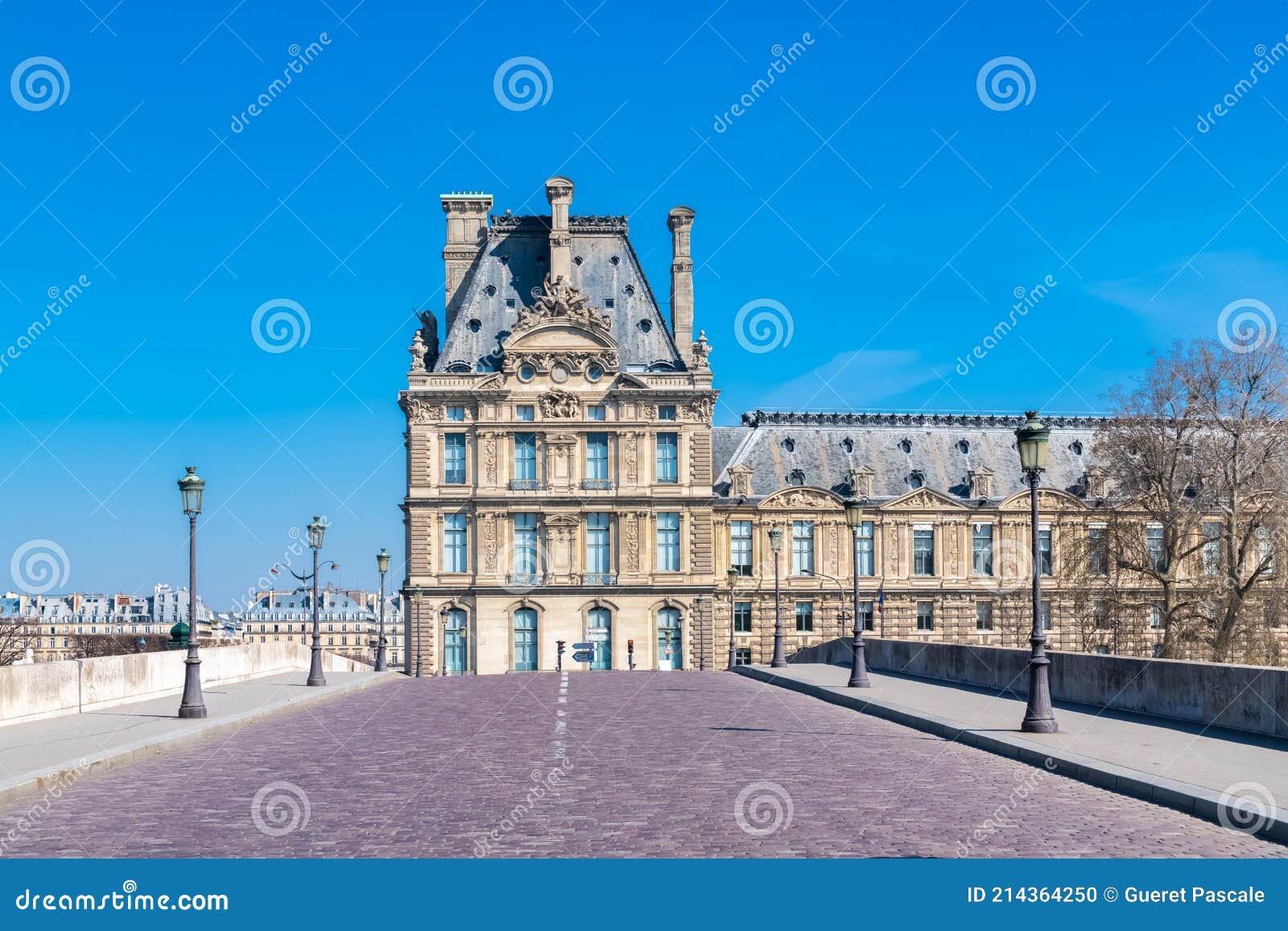 Paris, the Pont Royal stock photo. Image of landscape - 214364250