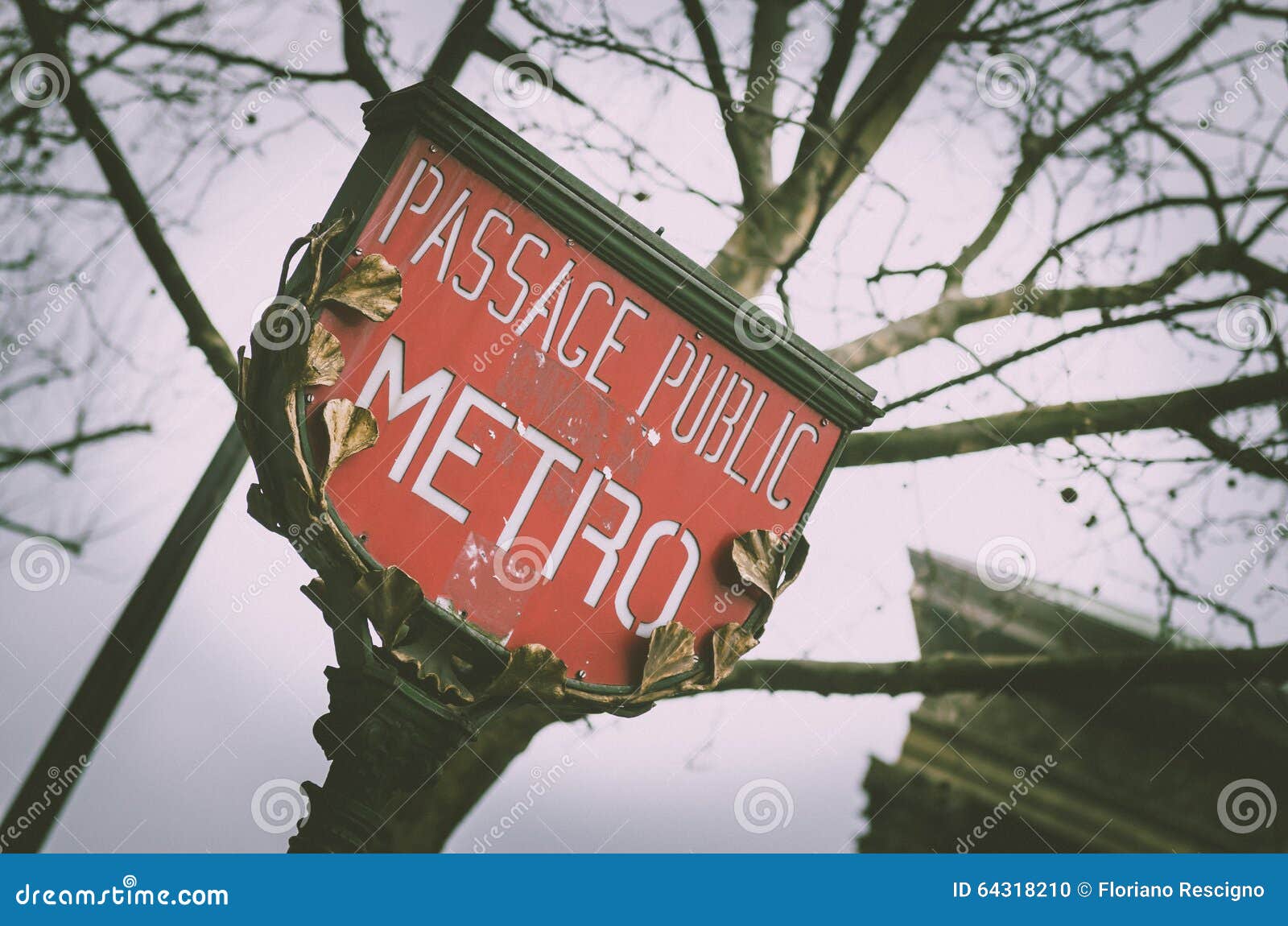 Paris red metro sign editorial image. Image of traditional - 64318210