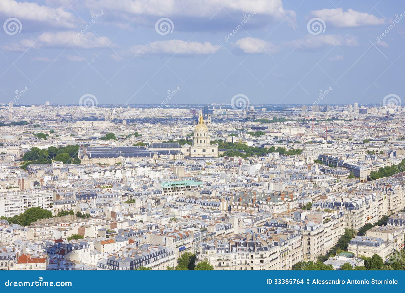 Paris : Regard Vers Le Bas De Sur La Haute Photo stock - Image du ville ...