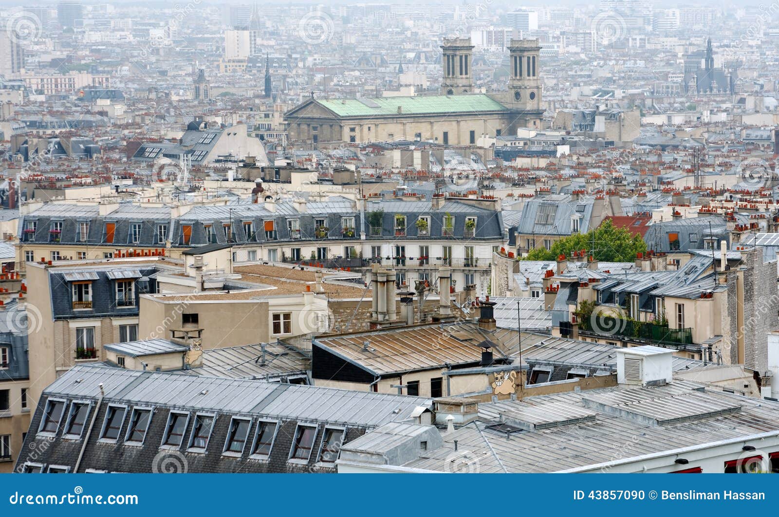 Paris roof s stock photo. Image of architecture, garden - 43857090