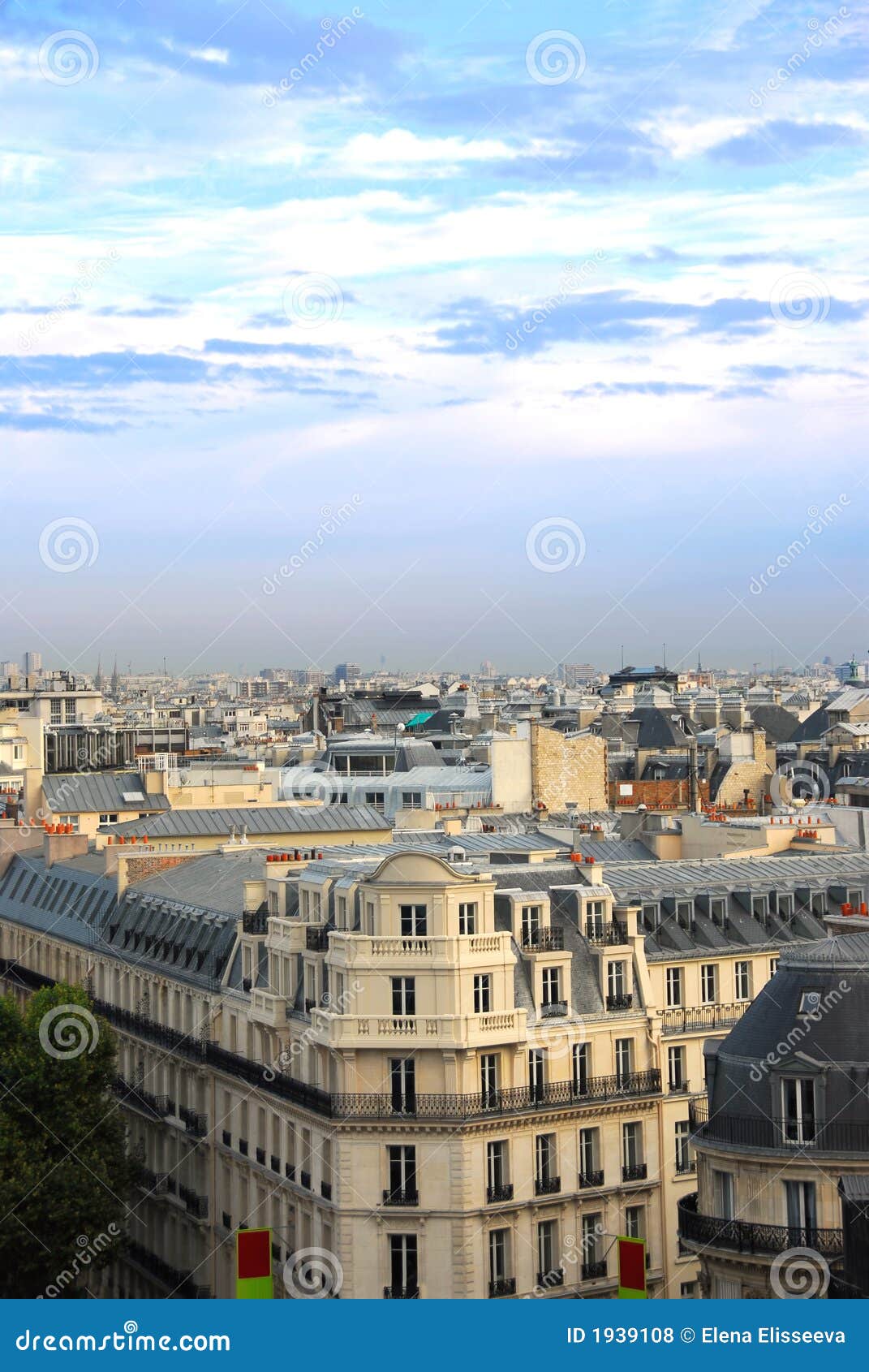 Paris rooftops stock photo. Image of blue, houses, building - 1939108