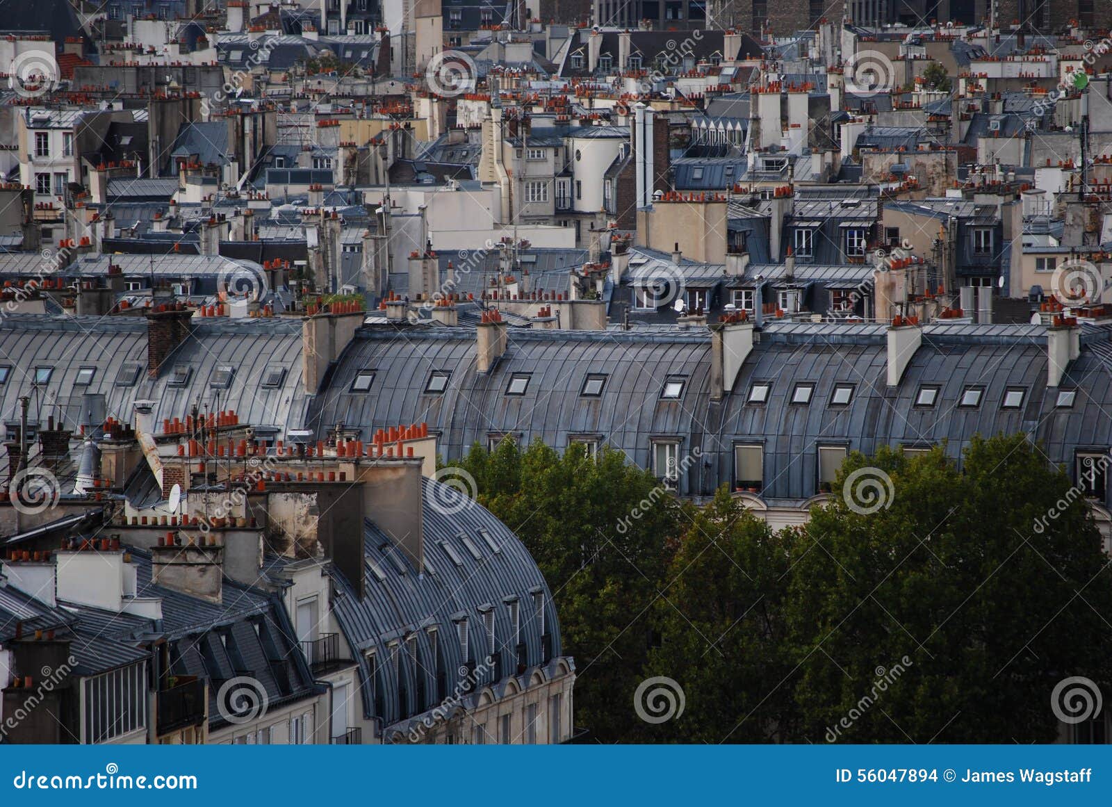 Paris rooftops stock photo. Image of french, buildings - 56047894