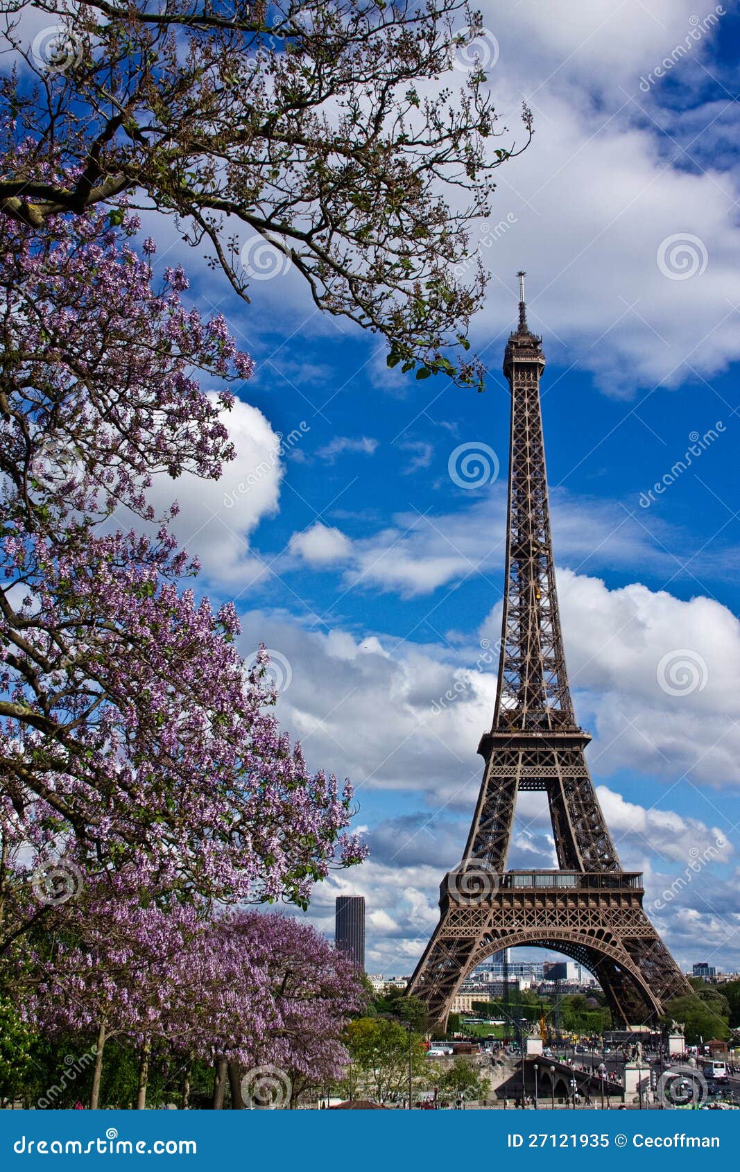 Paris S Eiffel Tower in the Spring Stock Image - Image of travel ...