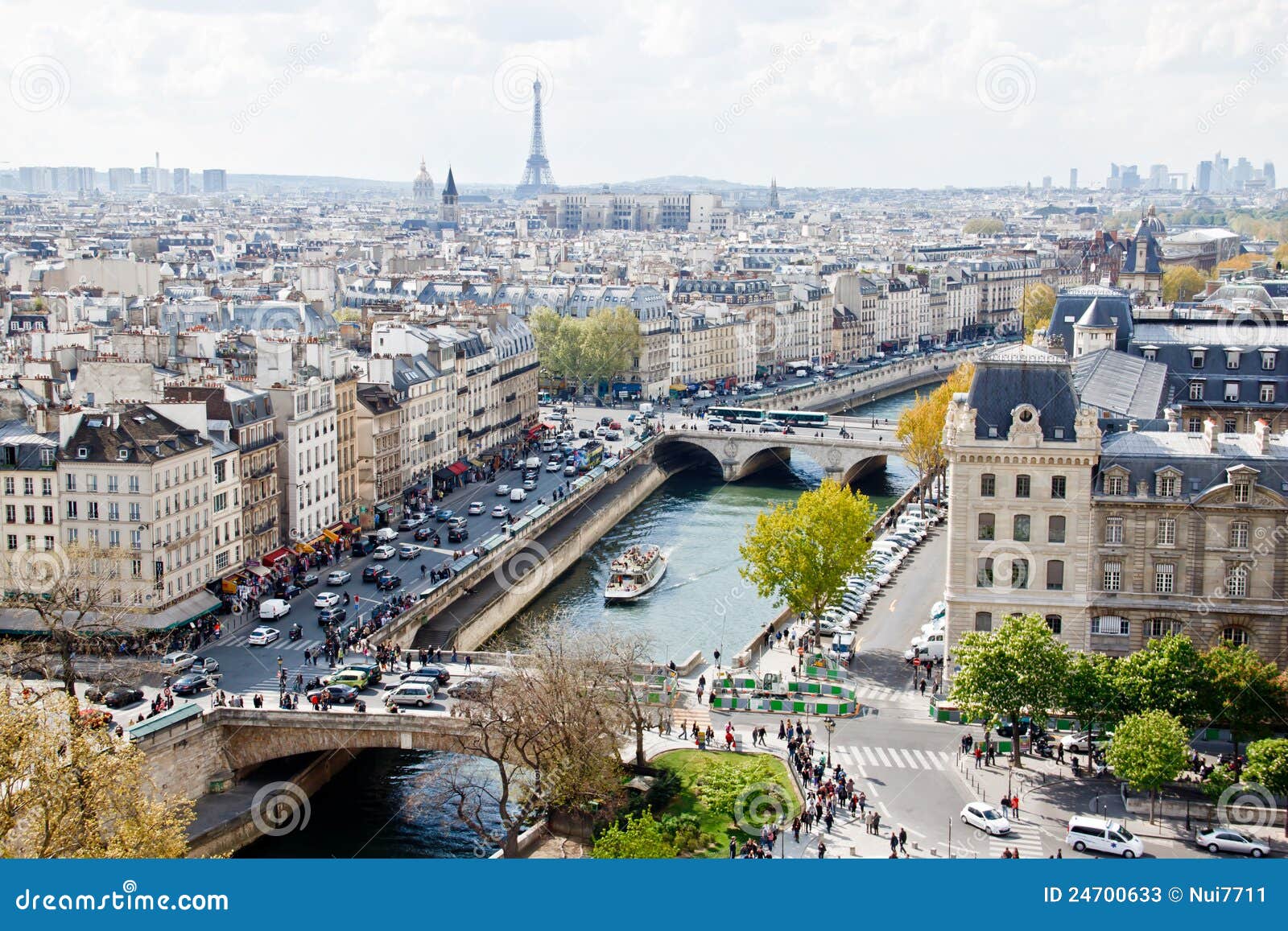 Paris s sky line 5 stock image. Image of notre, eiffel - 24700633