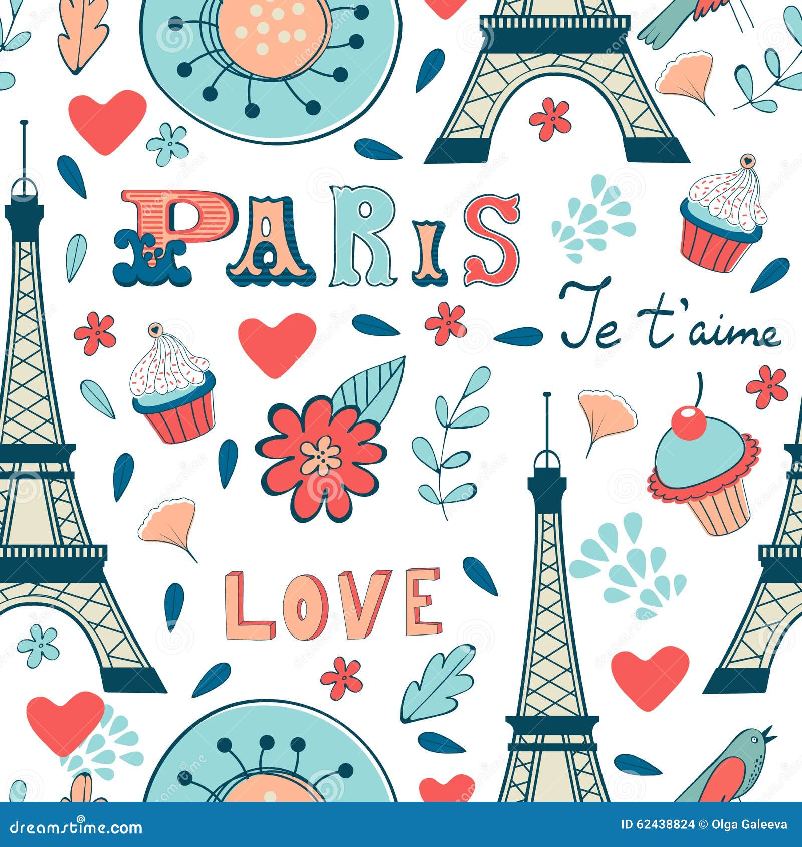 Paris seamless pattern stock vector. Illustration of fabric - 62438824 Paris seamless pattern stock vector. Illustration of fabric - 62438824