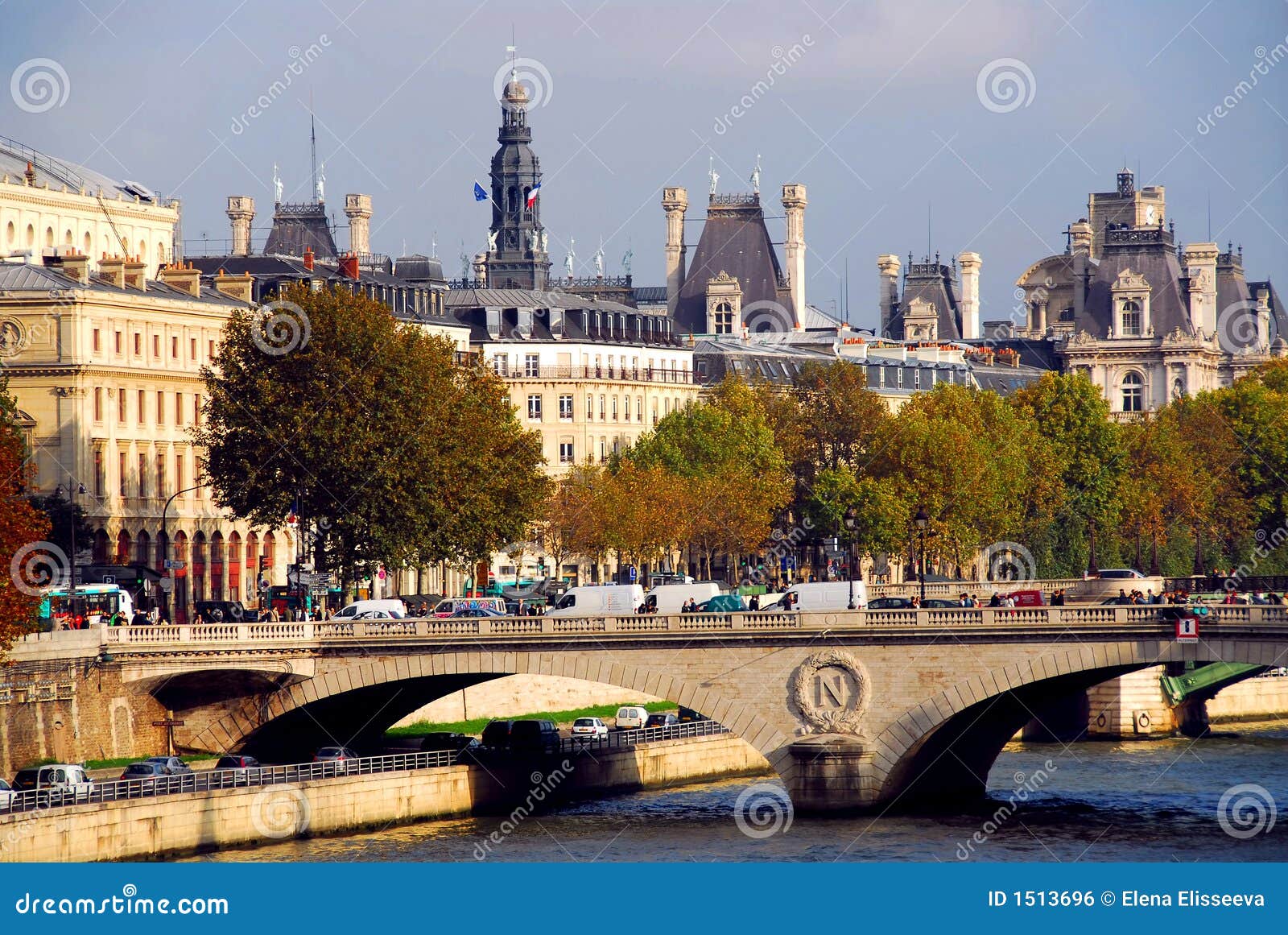Paris Seine stock photo. Image of european, cityscape - 1513696