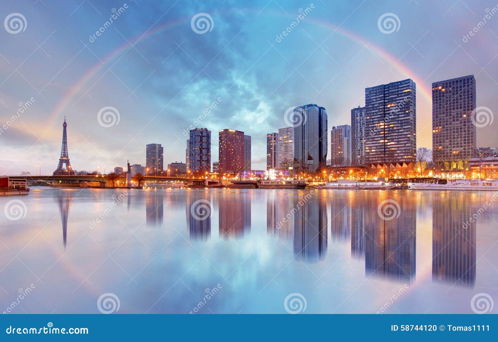 Paris skyline cityscape stock photo. Image of france - 58744120