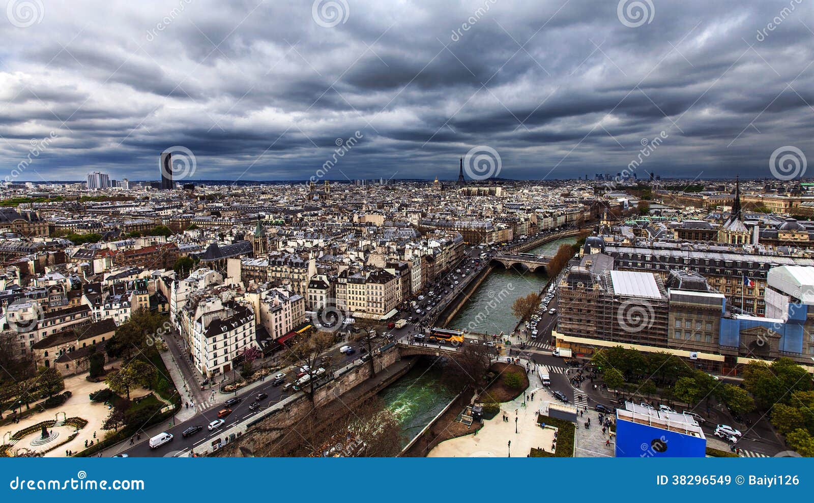 Paris skyline with cloud stock image. Image of church - 38296549