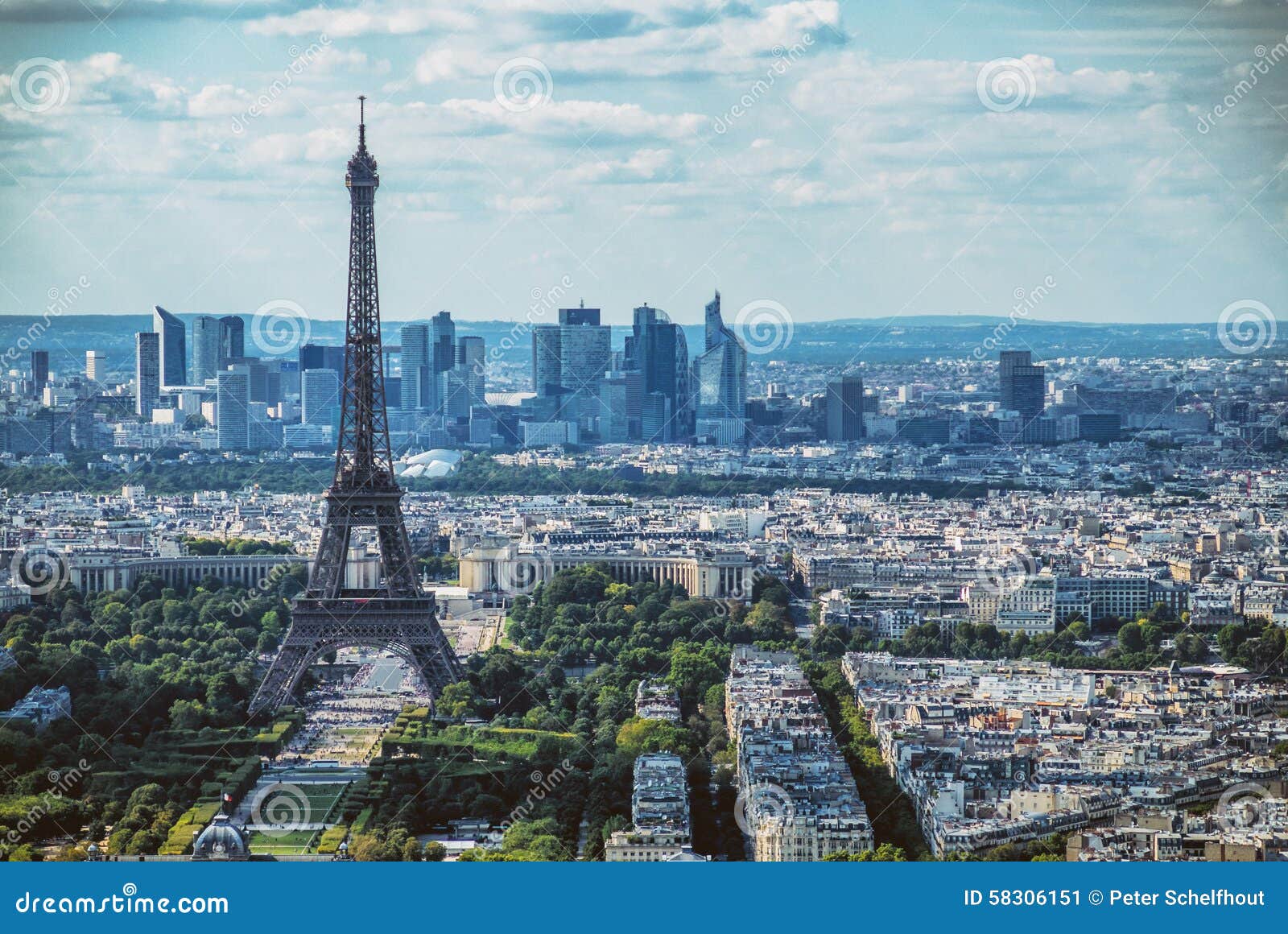 Paris skyline stock image. Image of building, tower, skyline - 58306151