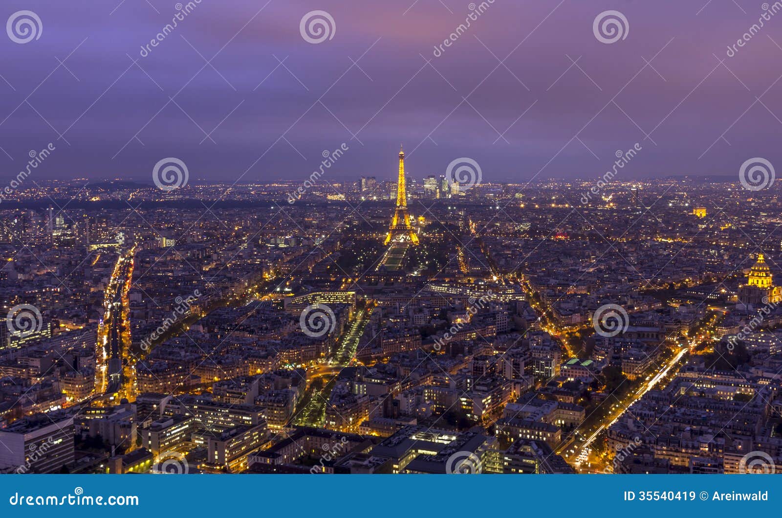 Paris. Paris Skyline. View On Modern Skyscraper Hotel Of The Hyatt ...