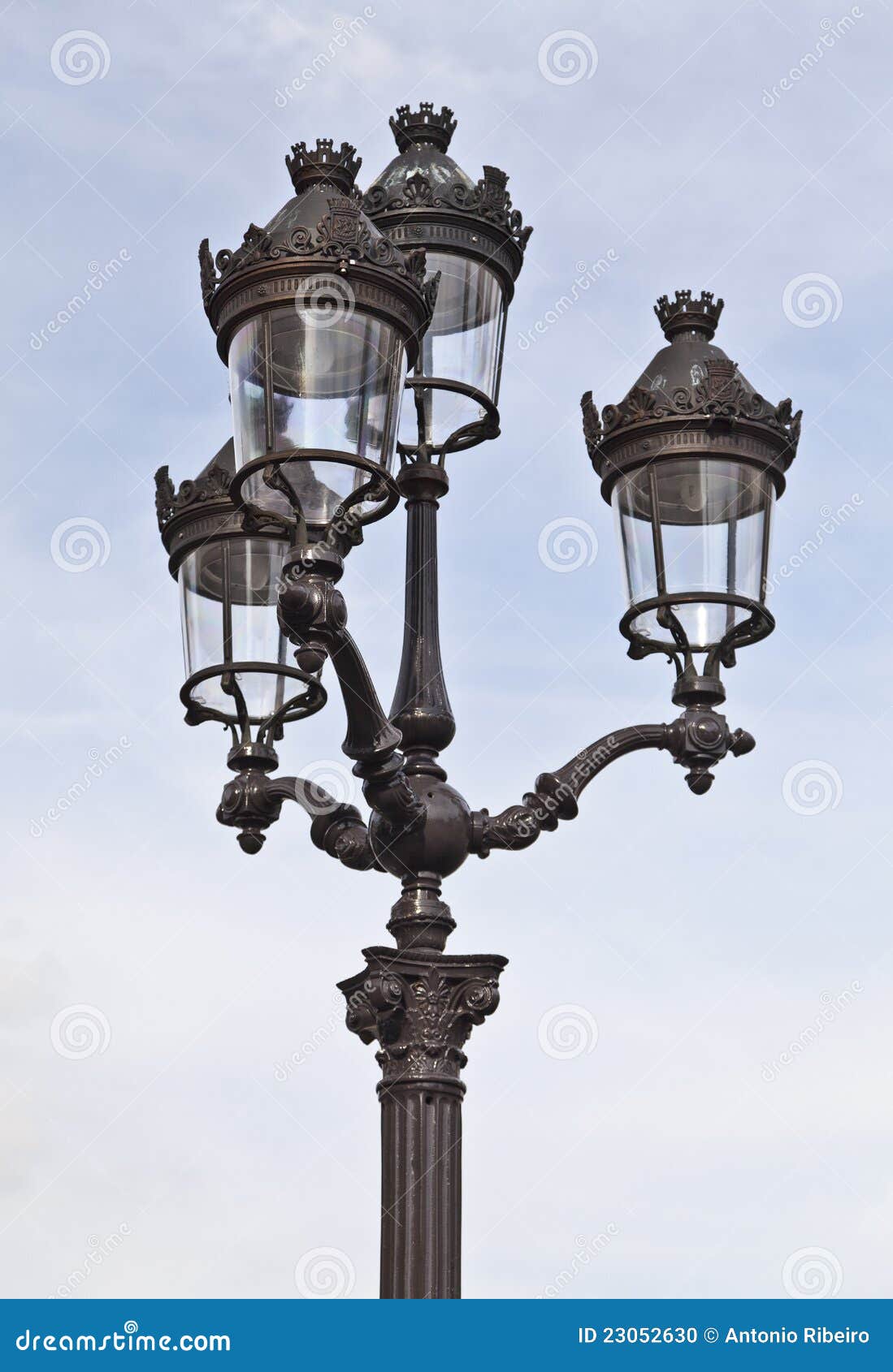 Paris Street Lamp stock photo. Image of decoration, lamp - 23052630