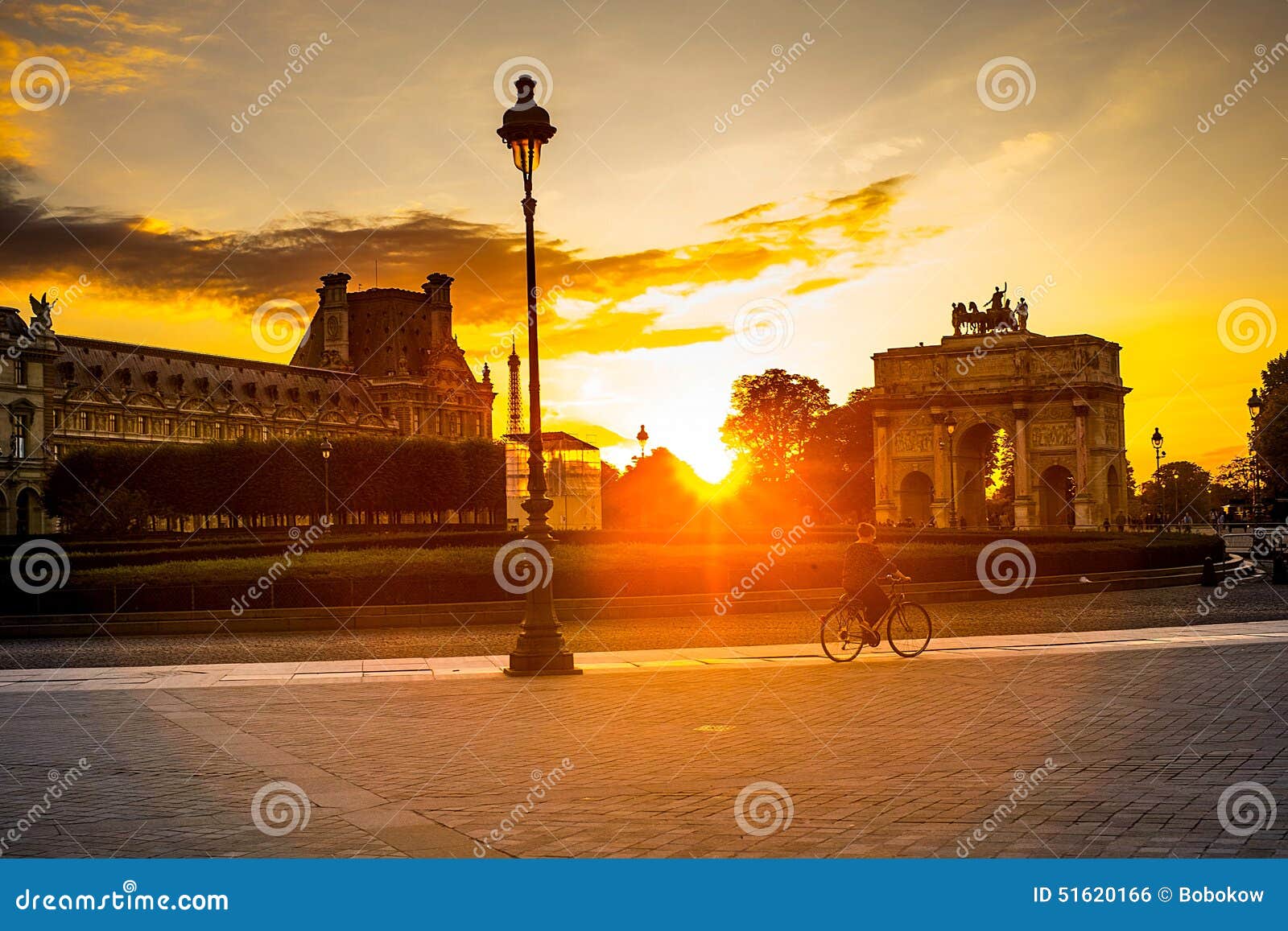 Paris sunset stock photo. Image of military, monument - 51620166