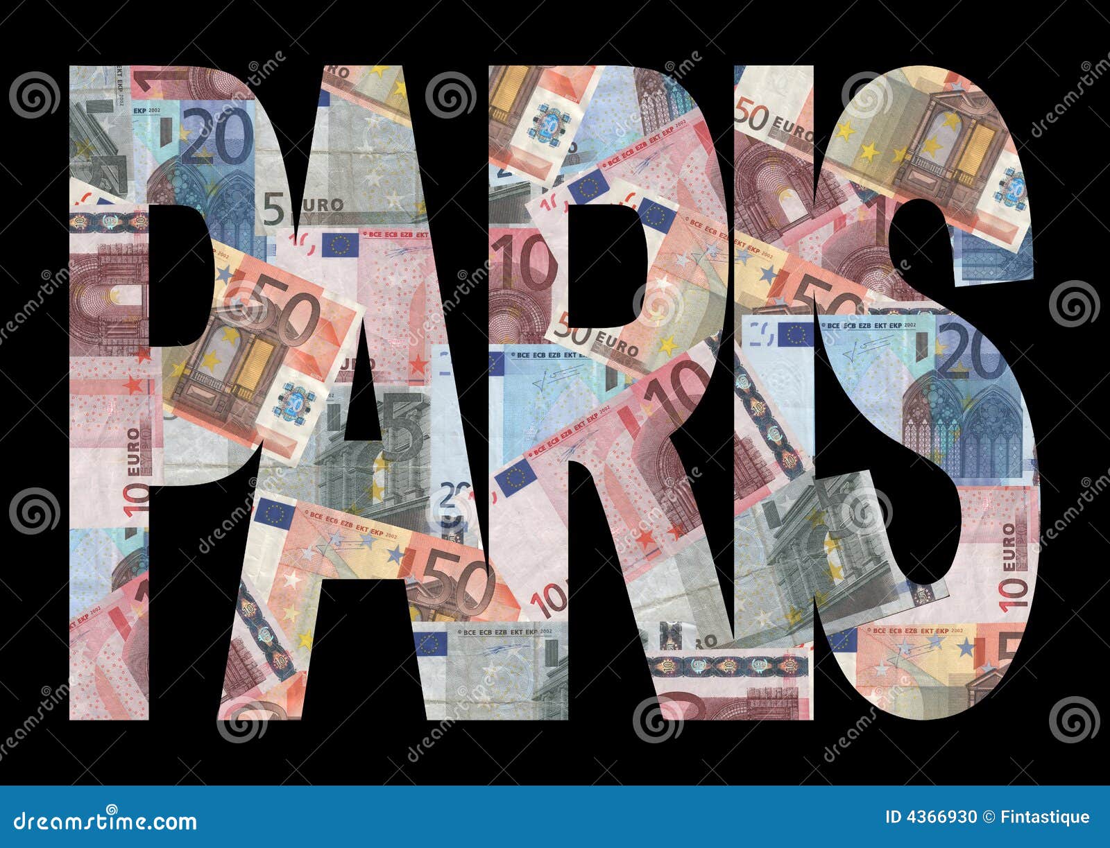 Paris text with euros stock illustration. Illustration of euros - 4366930