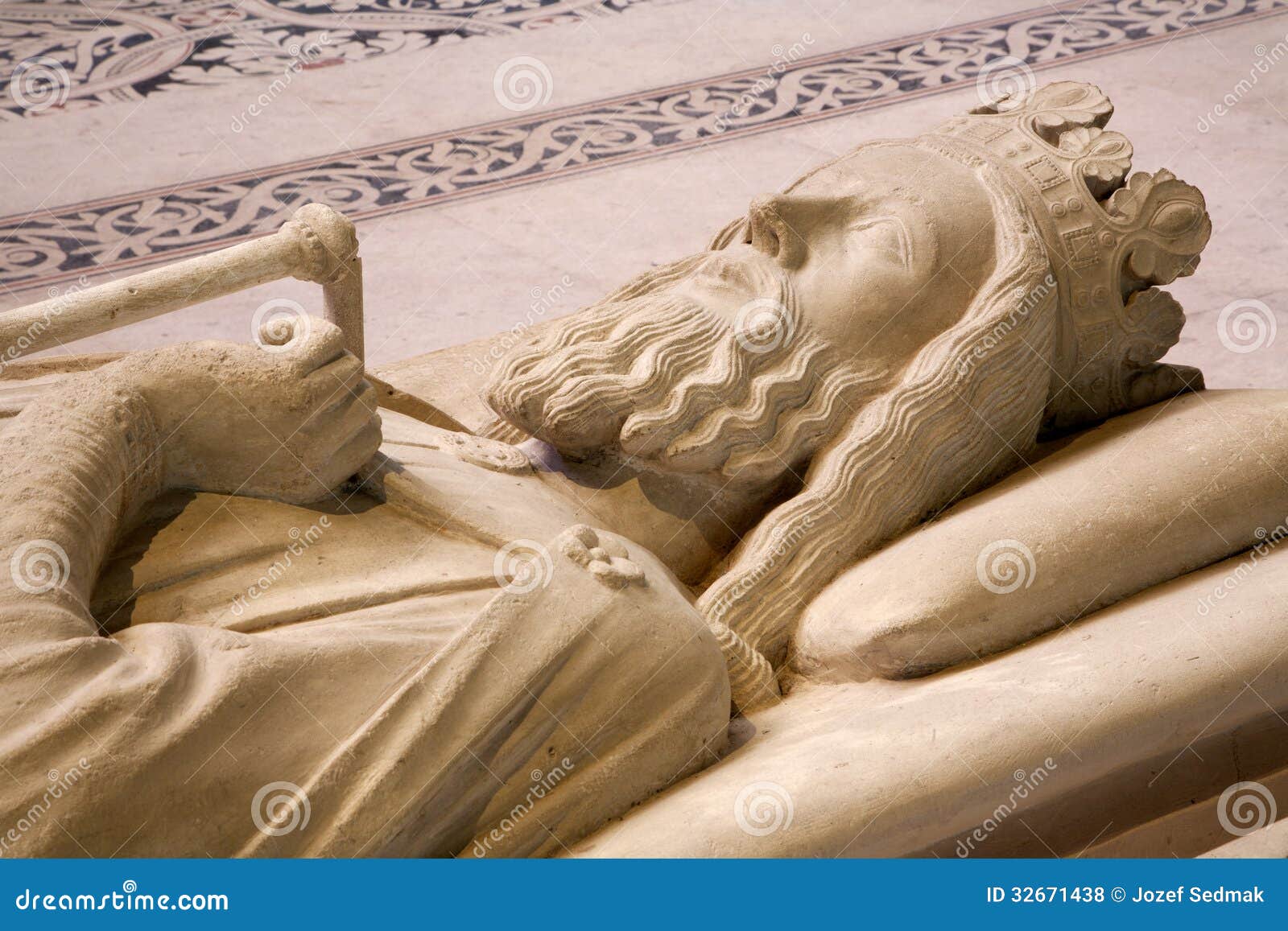 Paris - Tomb of King Clovis I, from Saint Denis Cathedral Stock Photo ...