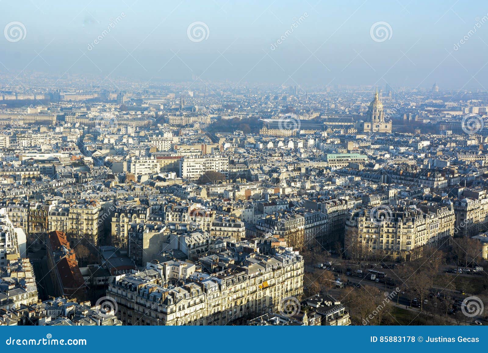Paris from top stock photo. Image of metropolis, shot - 85883178