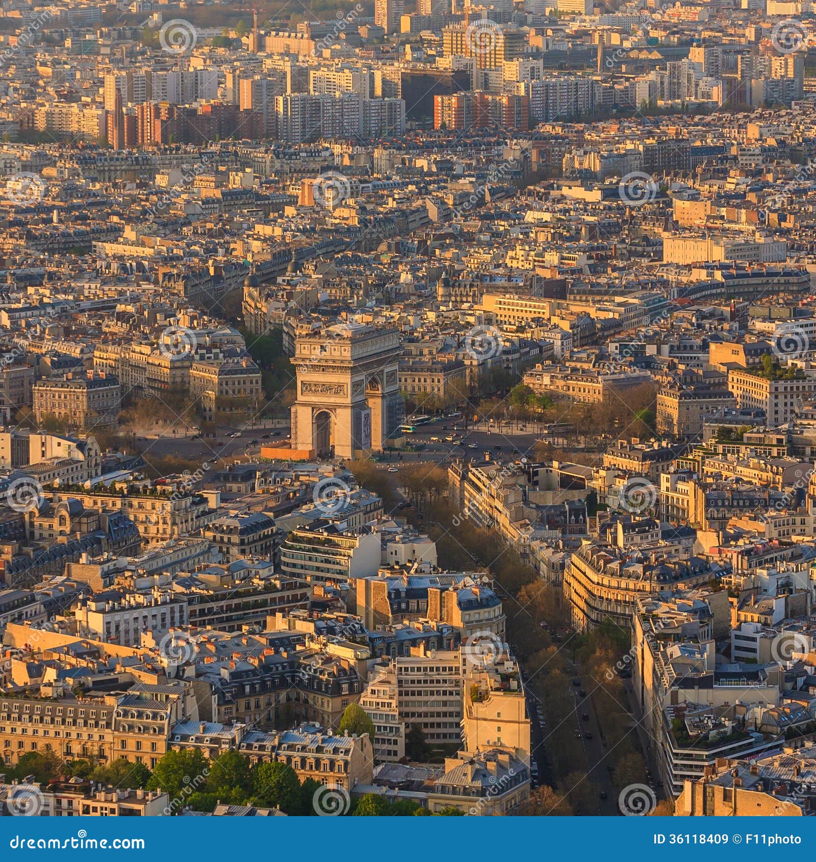 Paris from top view stock image. Image of holiday, blue - 36118409