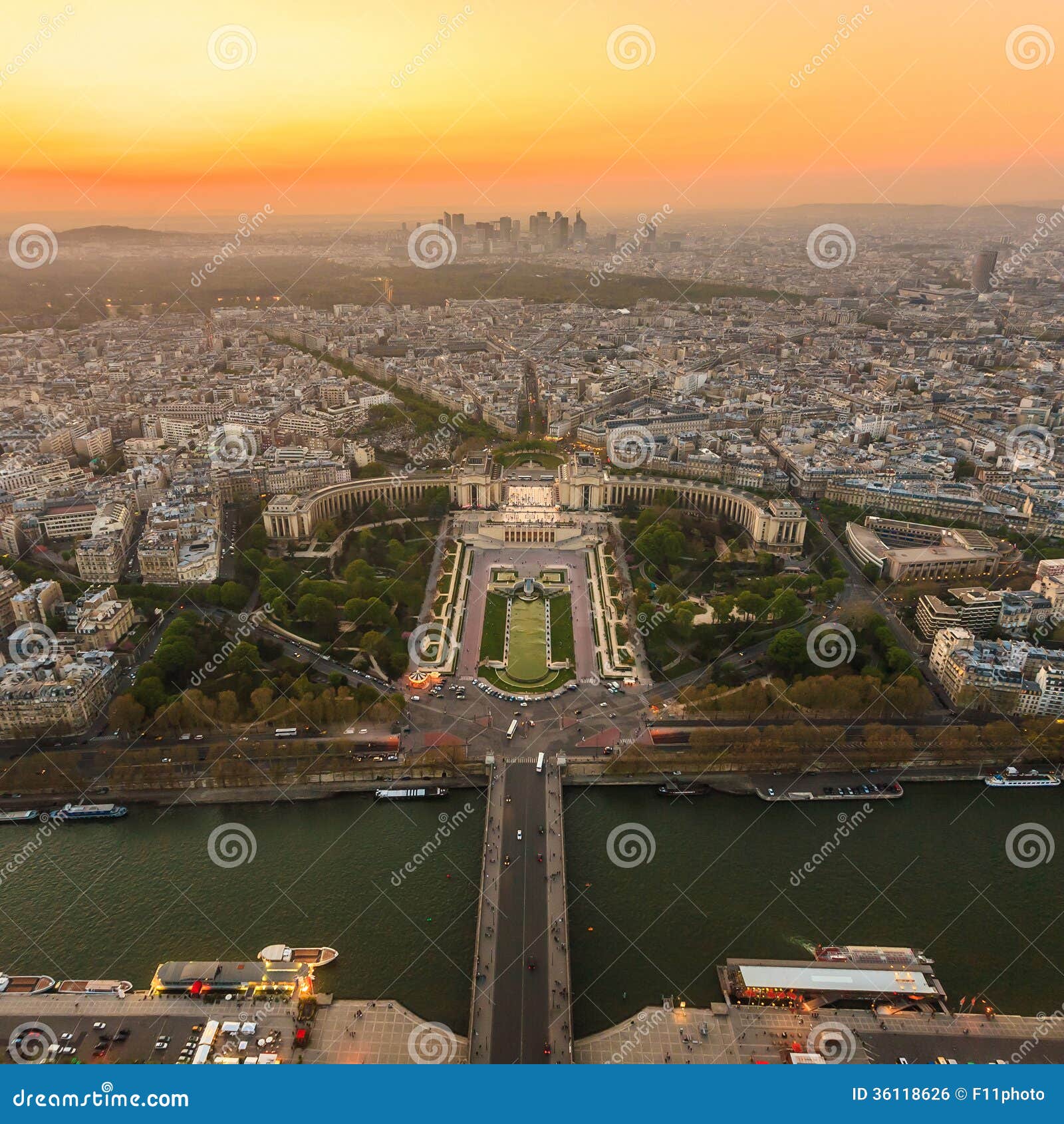 Paris from top view stock photo. Image of capital, blue - 36118626