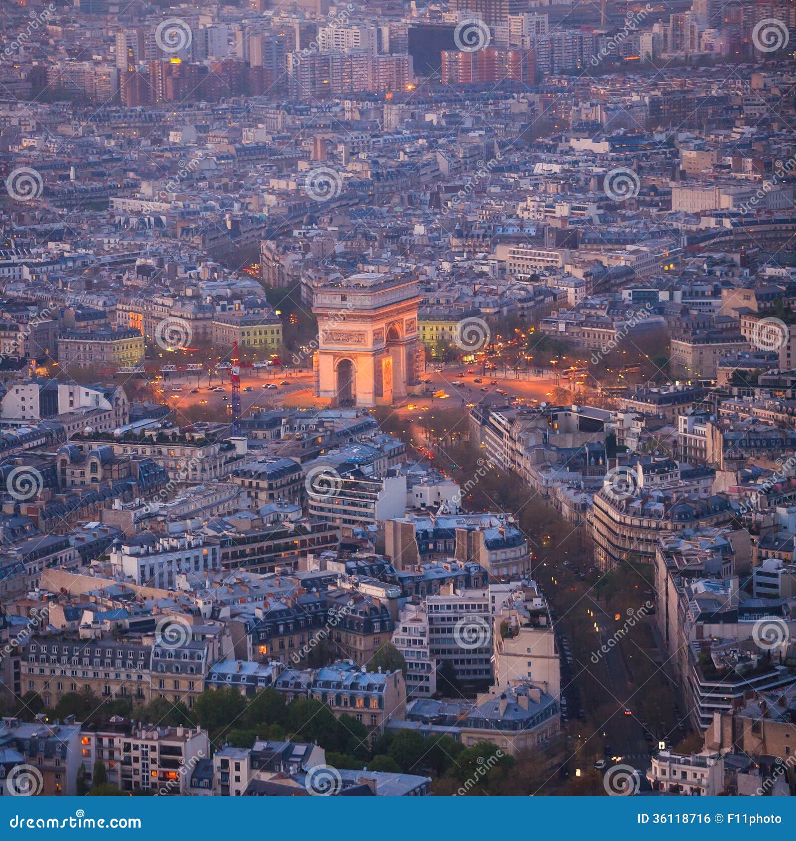 Paris from top view stock photo. Image of clouds, exterior - 36118716