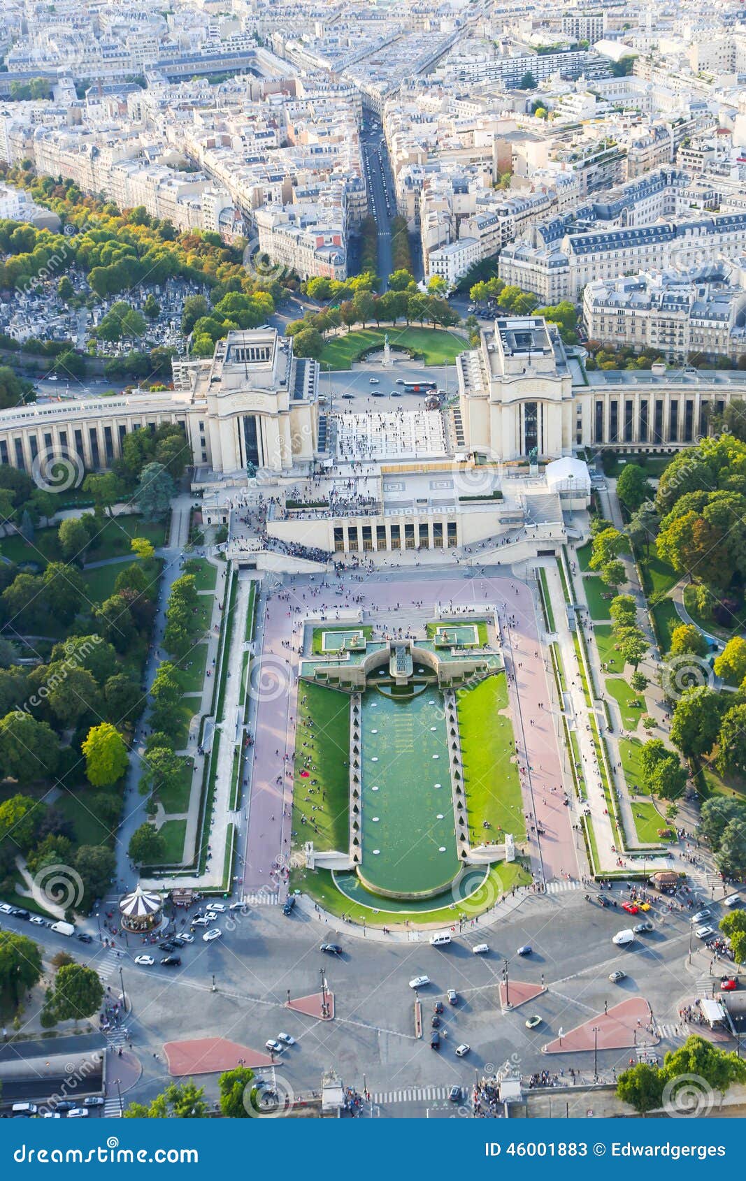 Paris from top editorial stock photo. Image of europe - 46001883