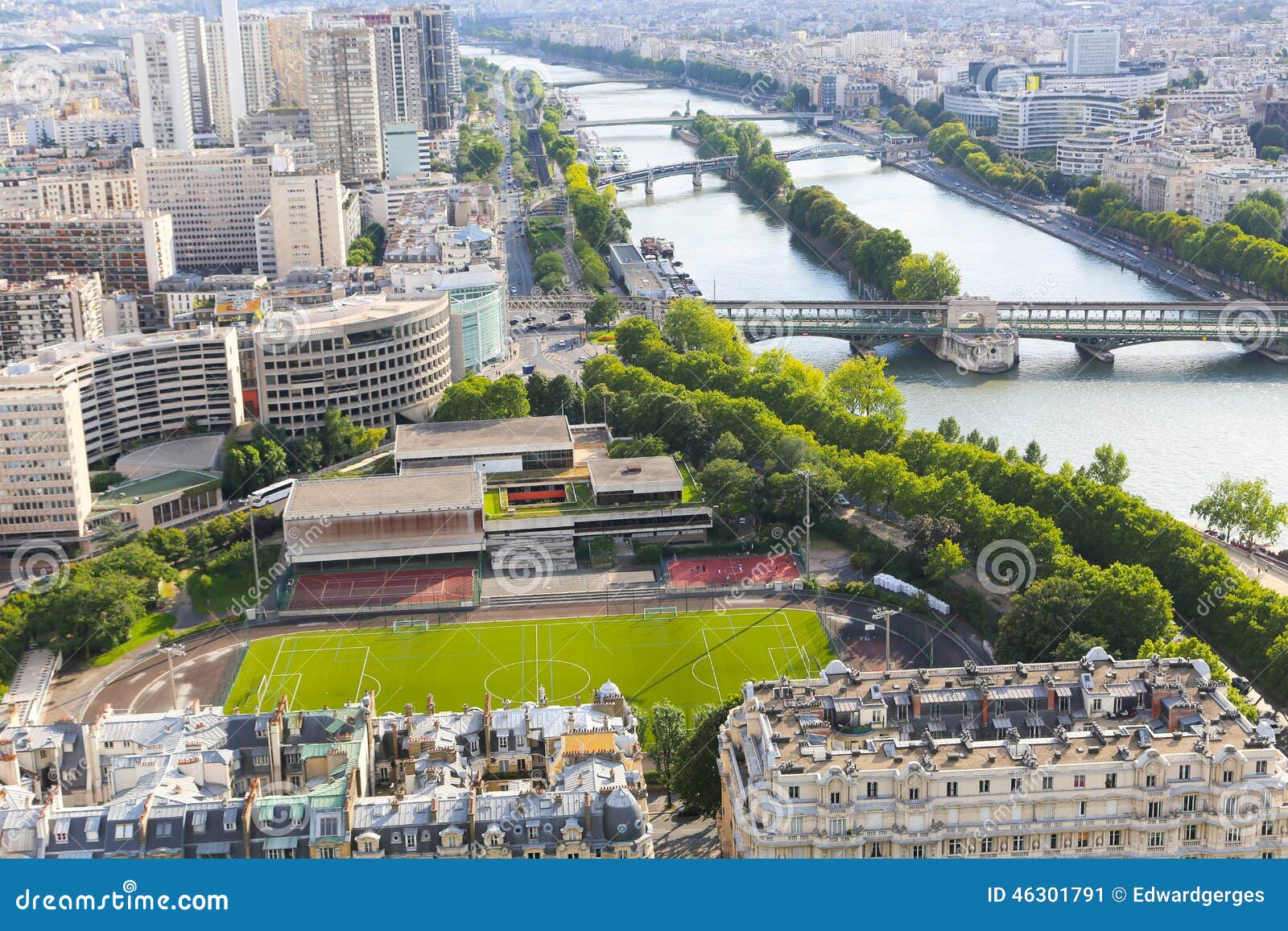 Paris from top editorial photo. Image of national, catalunya - 46301791