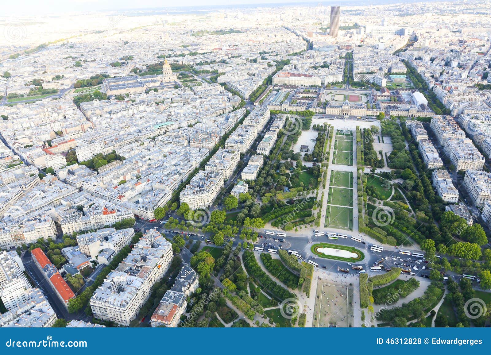 Paris from top editorial stock photo. Image of light - 46312828