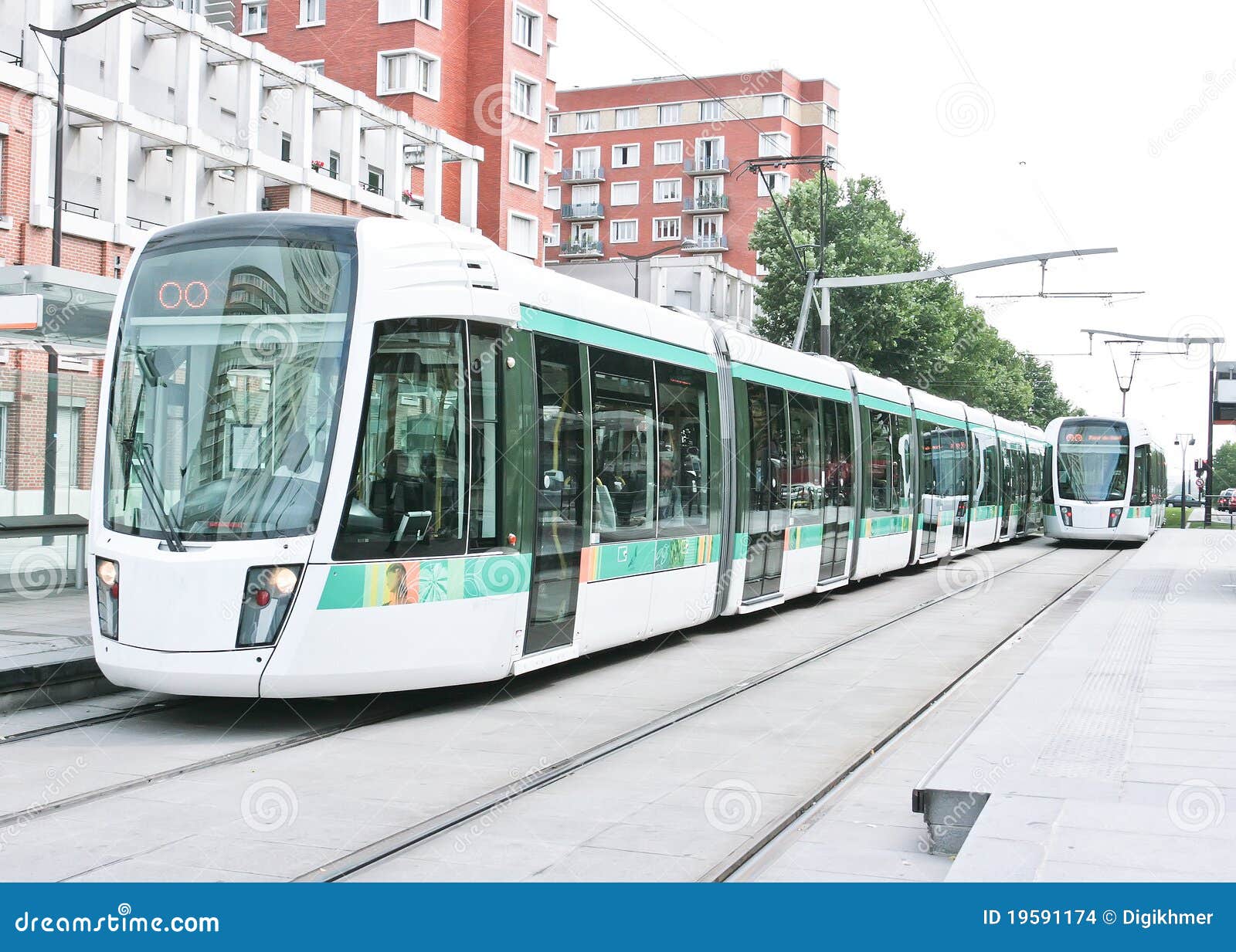 Paris Tramway, France stock photo. Image of road, electric - 19591174