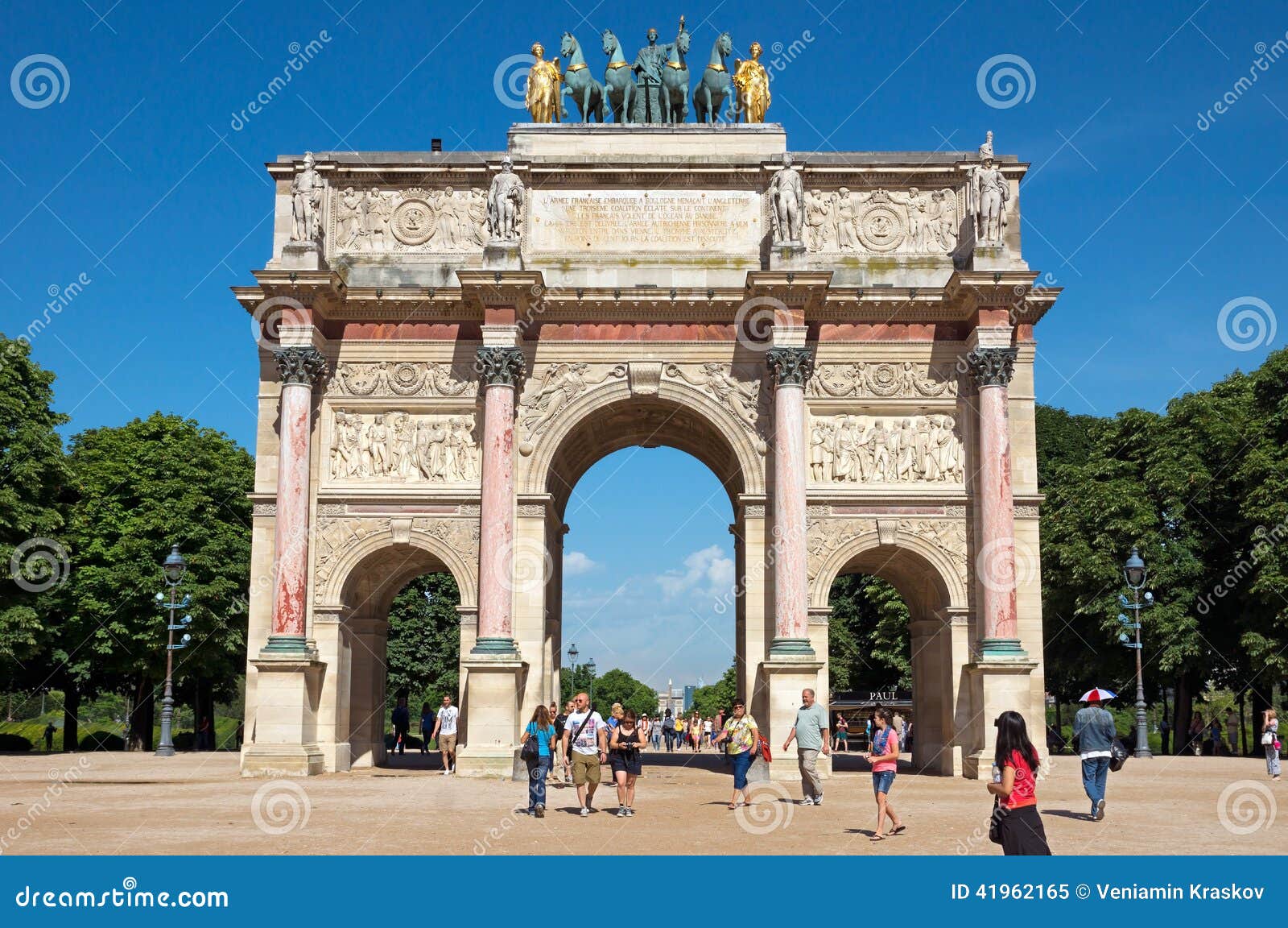 Paris - Triumphbogen redaktionelles bild. Bild von erbe - 41962165