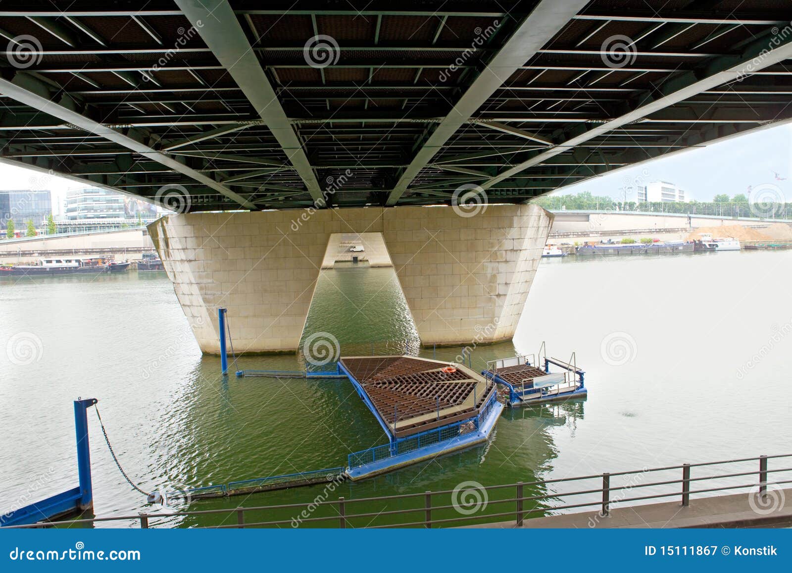 Paris. Under bridge stock image. Image of tourist, bridge - 15111867