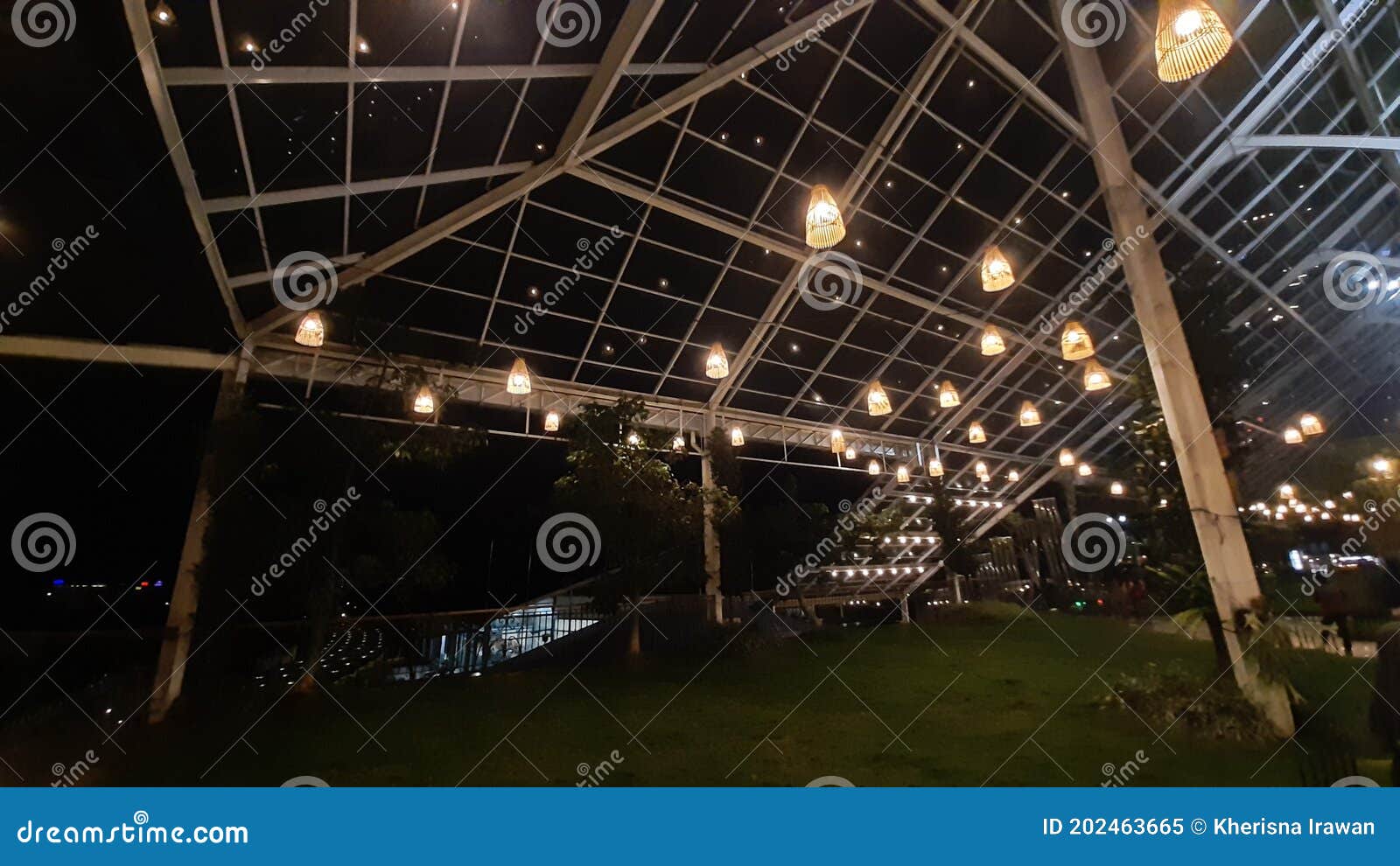 Paris Van Java at Night stock image. Image of waterfall - 202463665