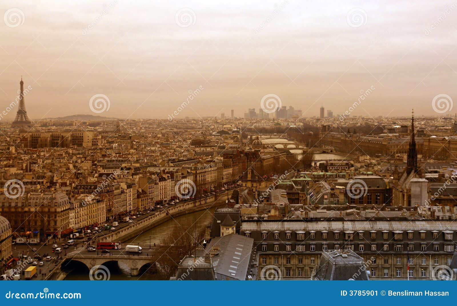 Paris view stock image. Image of architecture, eiffel - 3785901