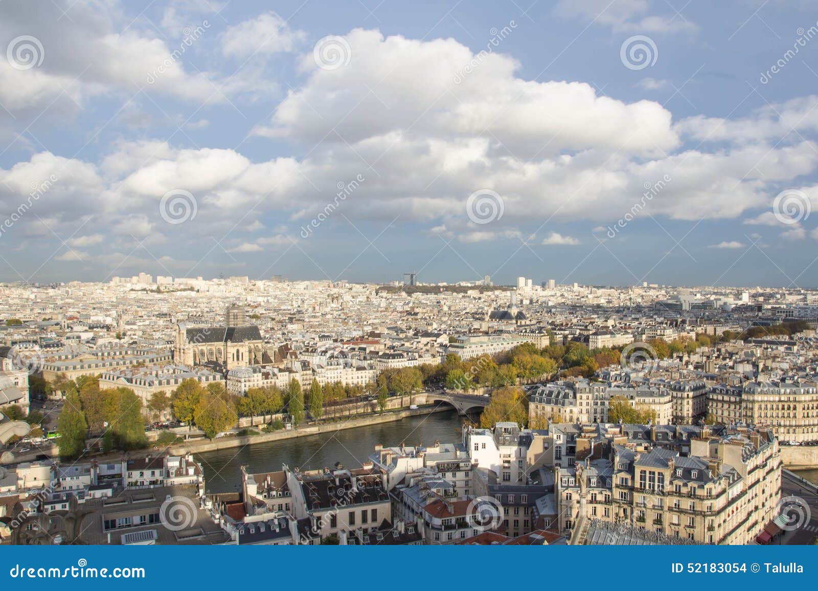 Paris, view of the city stock photo. Image of ancient - 52183054