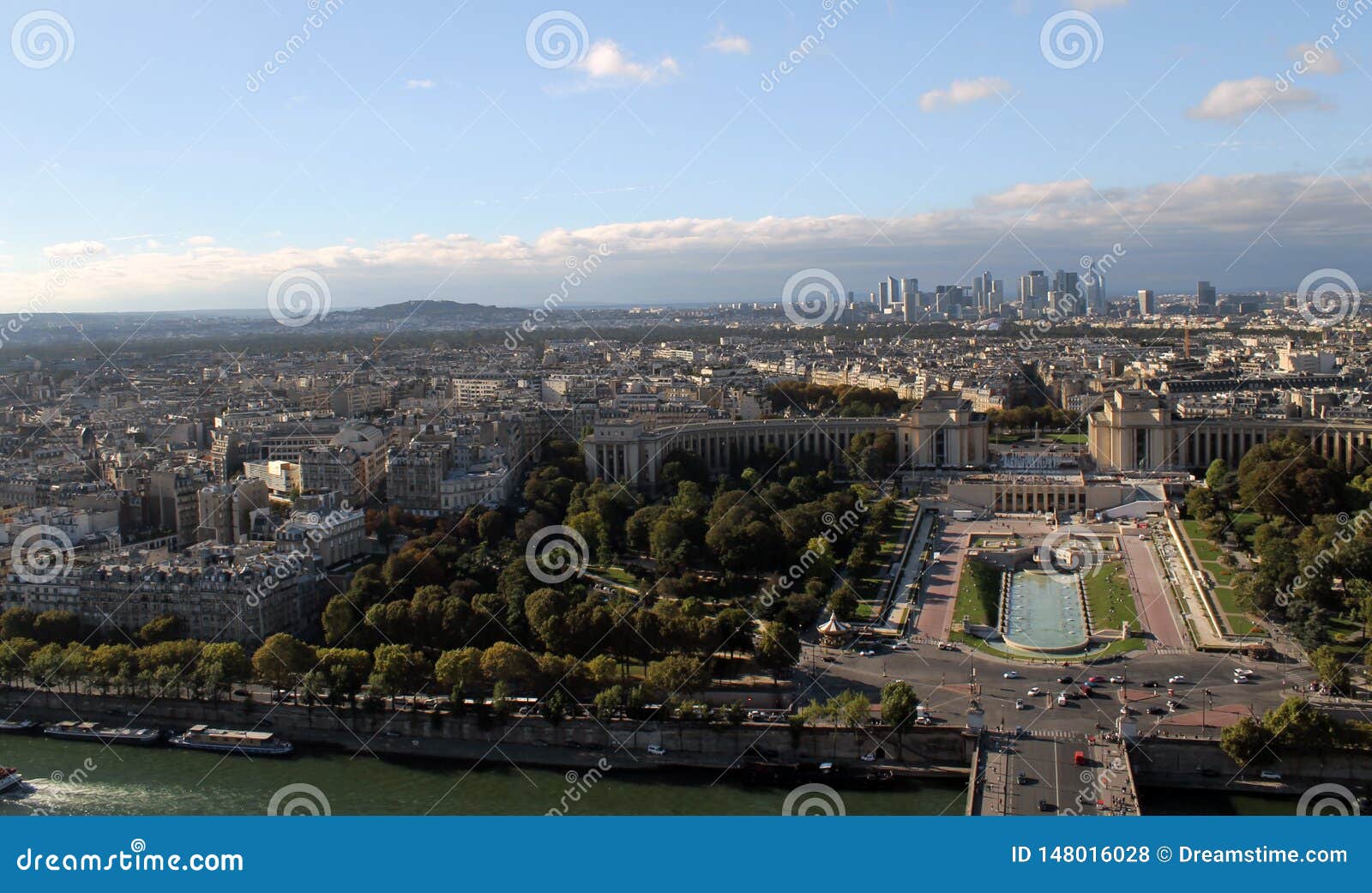 View from the Second Floor of the Eiffel Tower in Paris Stock Photo ...