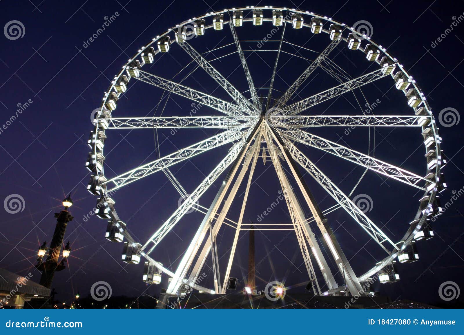 Paris wheel stock photo. Image of observation, giant - 18427080