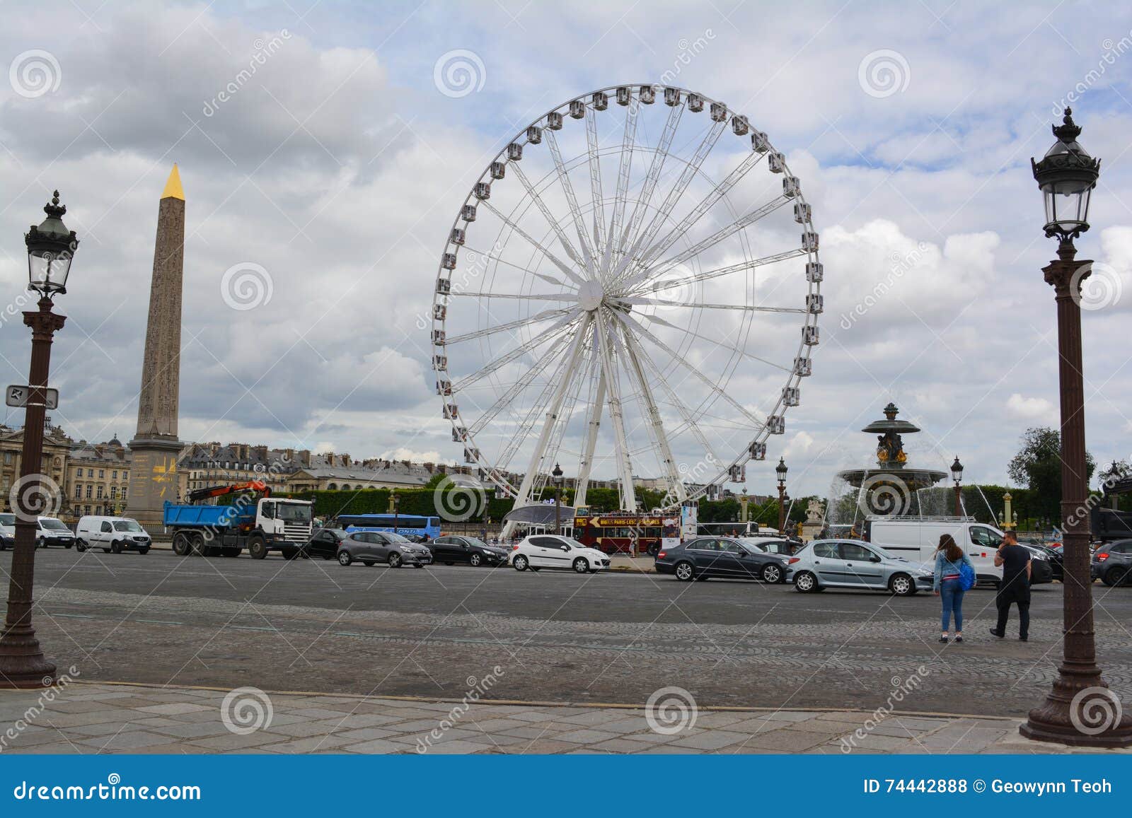 Paris wheel editorial stock photo. Image of education - 74442888