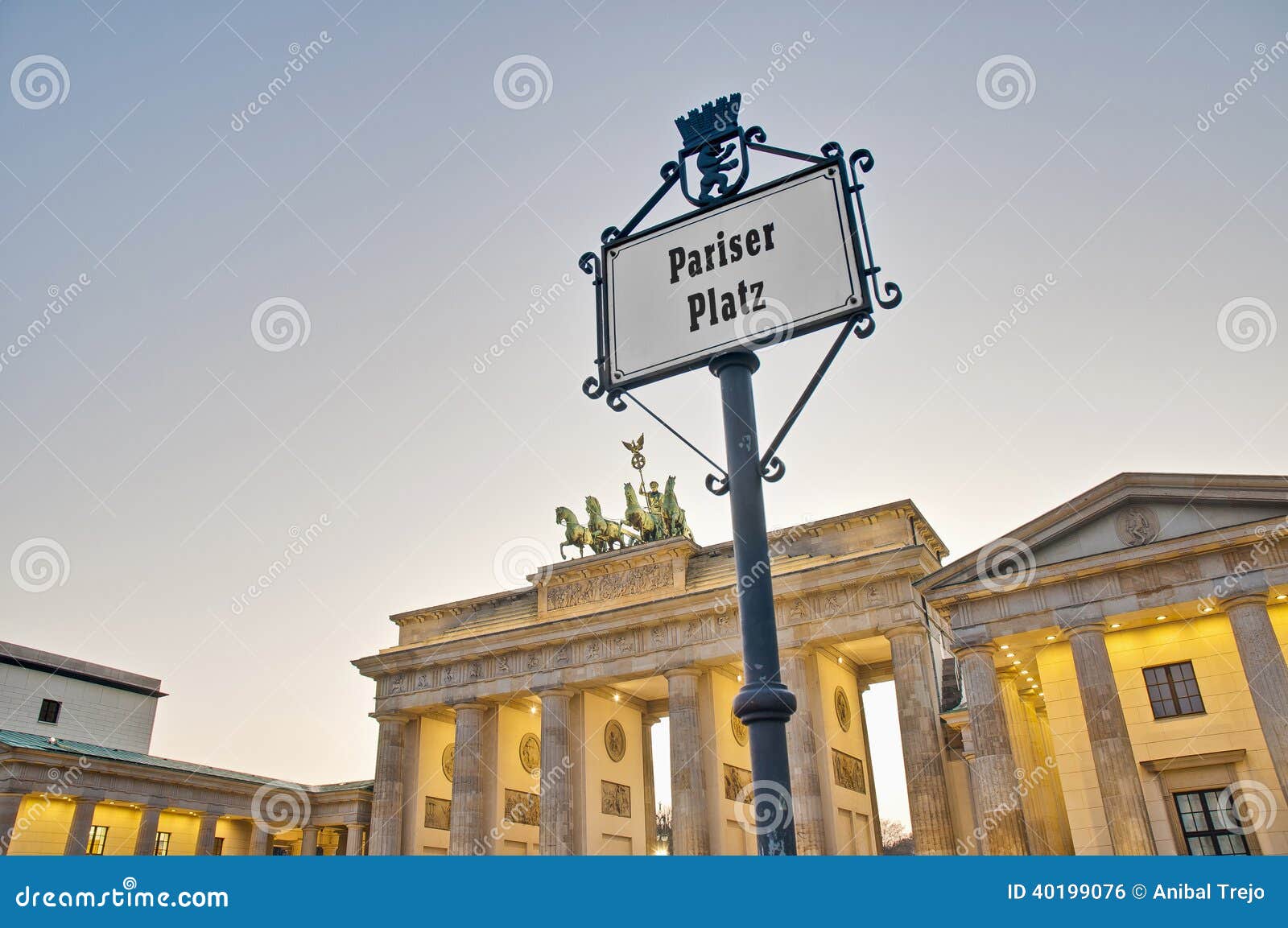The Pariser Platz at Berlin, Germany Stock Photo - Image of destination ...