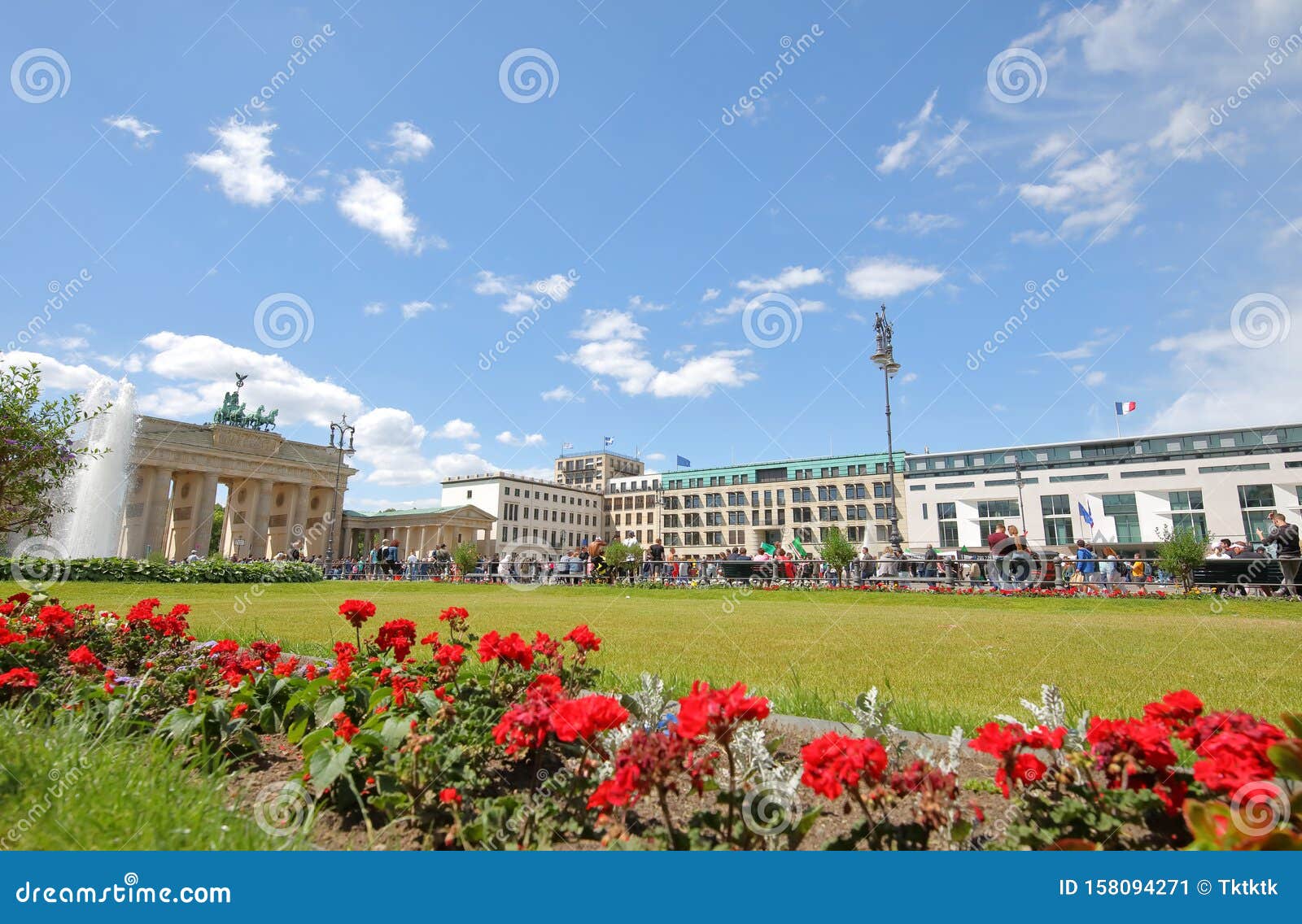 Pariser Platz Plaza Historical Architecture Berlin Germany Editorial ...