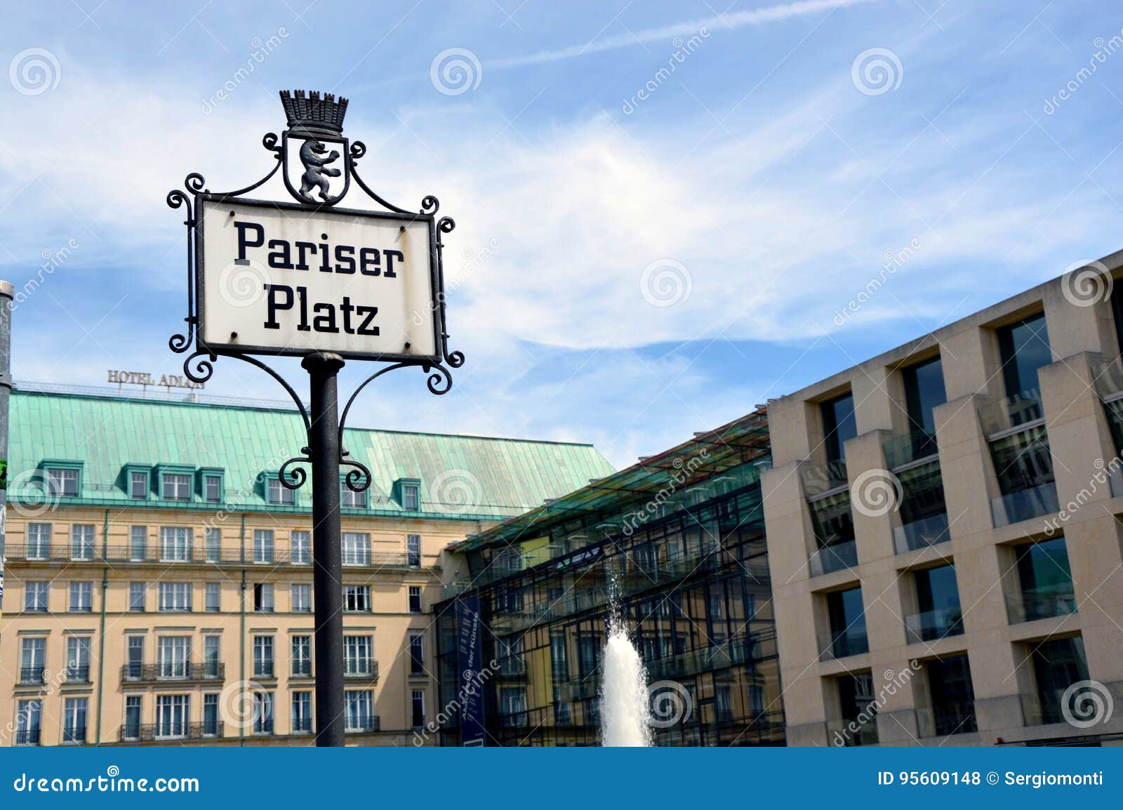 Pariser Platz Street Sign in Berlin, Germany Editorial Stock Photo ...
