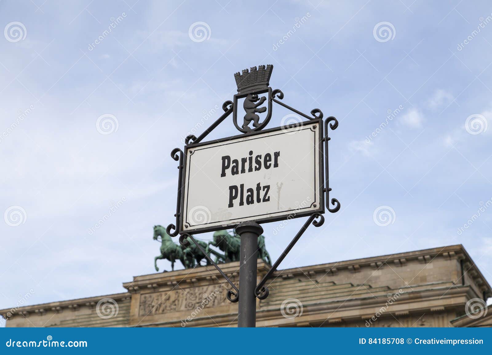 Pariser Square Sign In Berlin Stock Photography | CartoonDealer.com ...